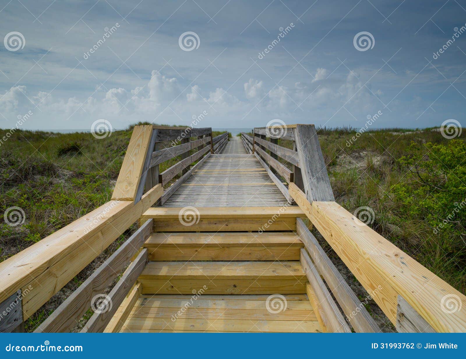 Bridge to the Beach stock photo. Image of beach, walkway - 31993762