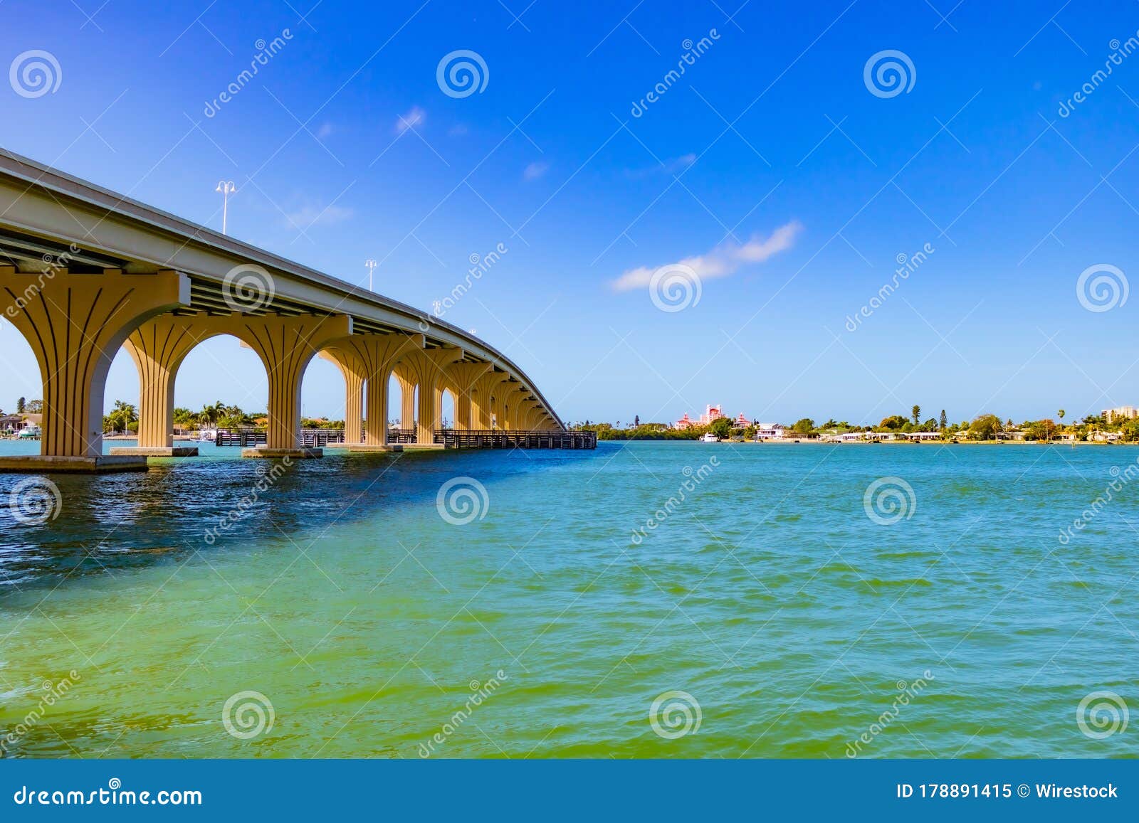 Bridge to the Beaches stock image. Image of morning - 178891415