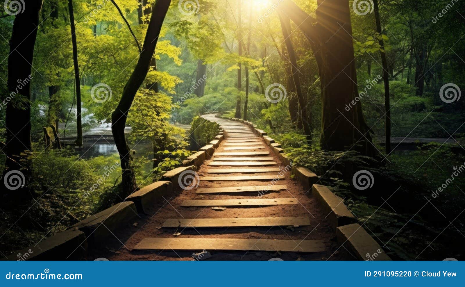 Bridge To Brighter Days on Success Path Stock Illustration ...
