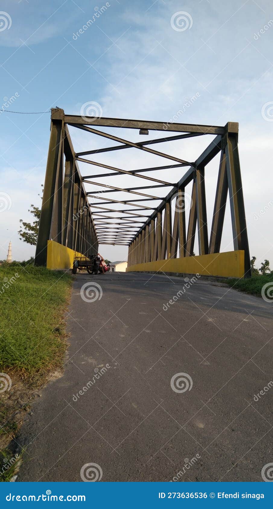 The Bridge To Cross the River is Sturdy and Strong Stock Photo - Image ...