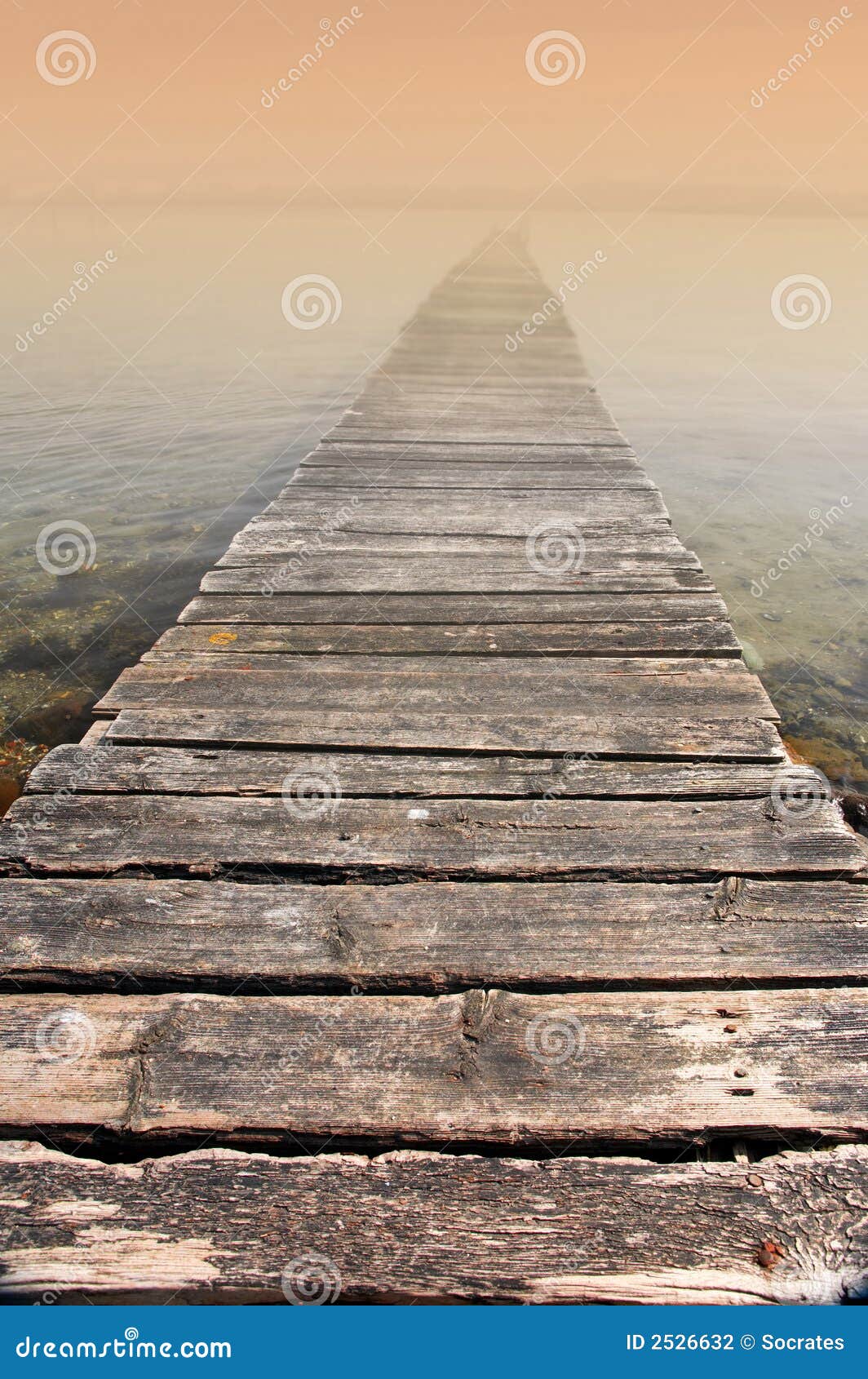 Bridge To Eternity - Misty Morning Stock Photo - Image of morning, cool ...