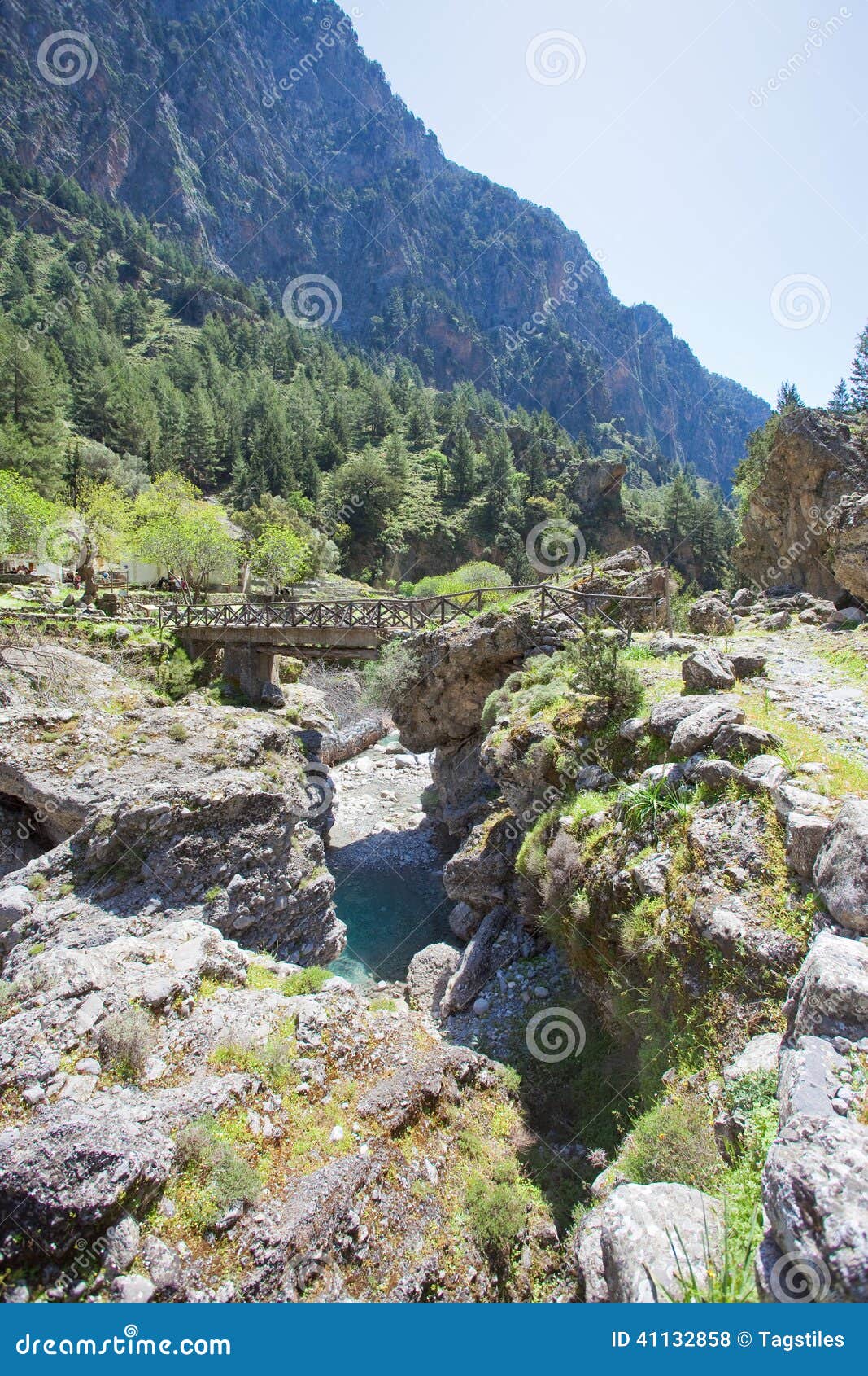Bridge to Samaria stock photo. Image of intact, heavenly - 41132858