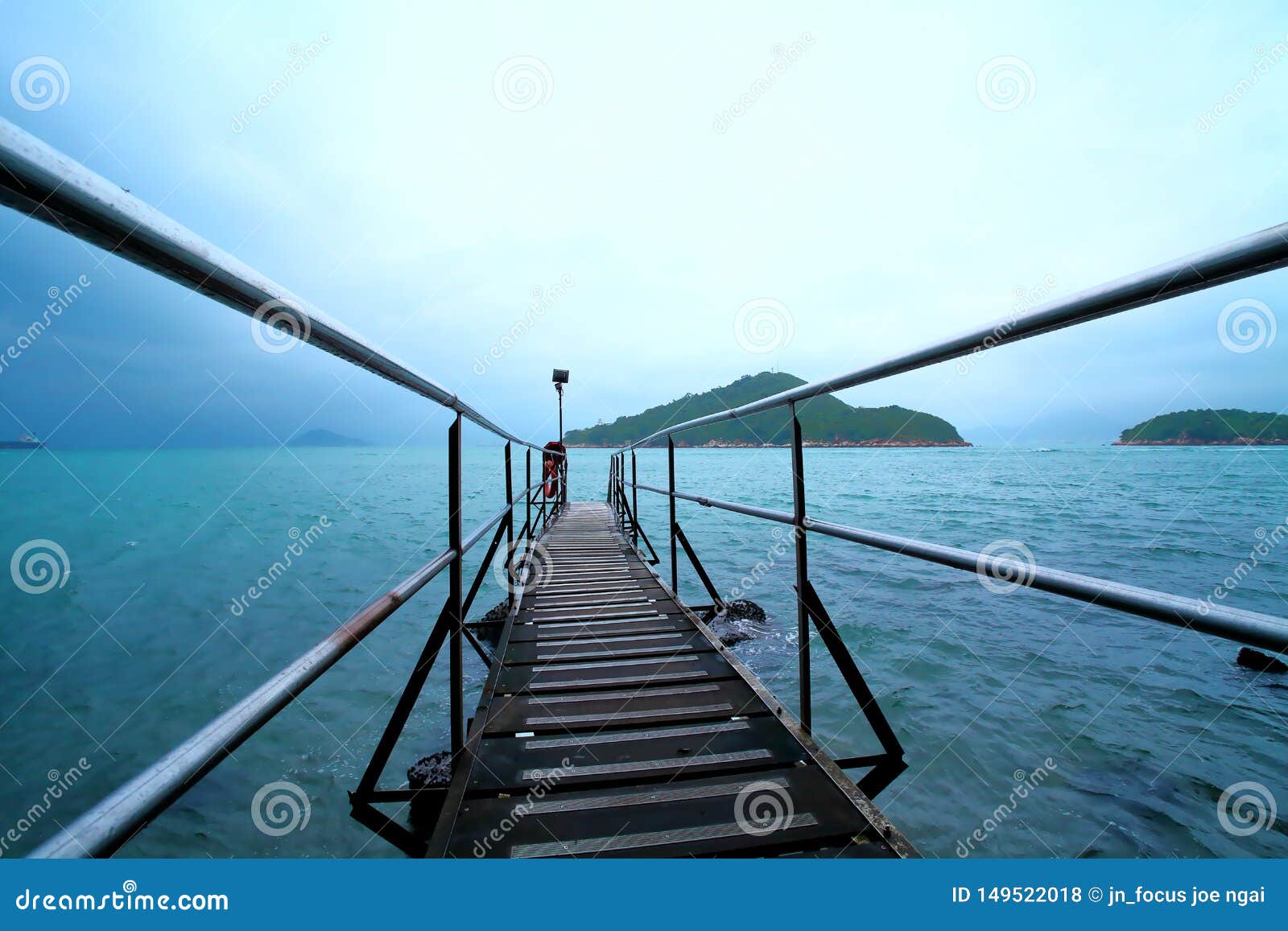 Bridge to the sea stock photo. Image of nature, bridge - 149522018