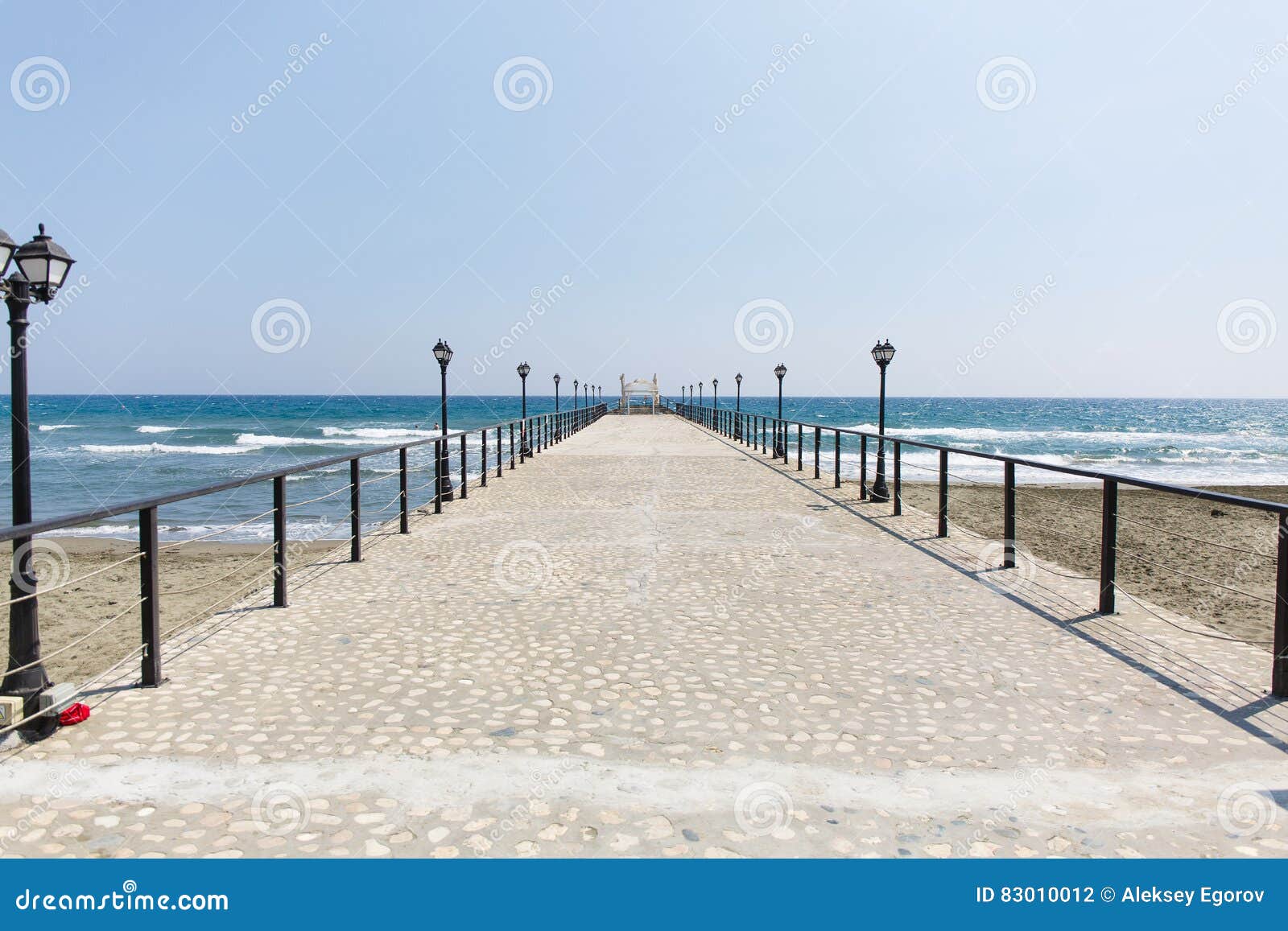 Bridge to the sea stock photo. Image of bridge, path - 83010012