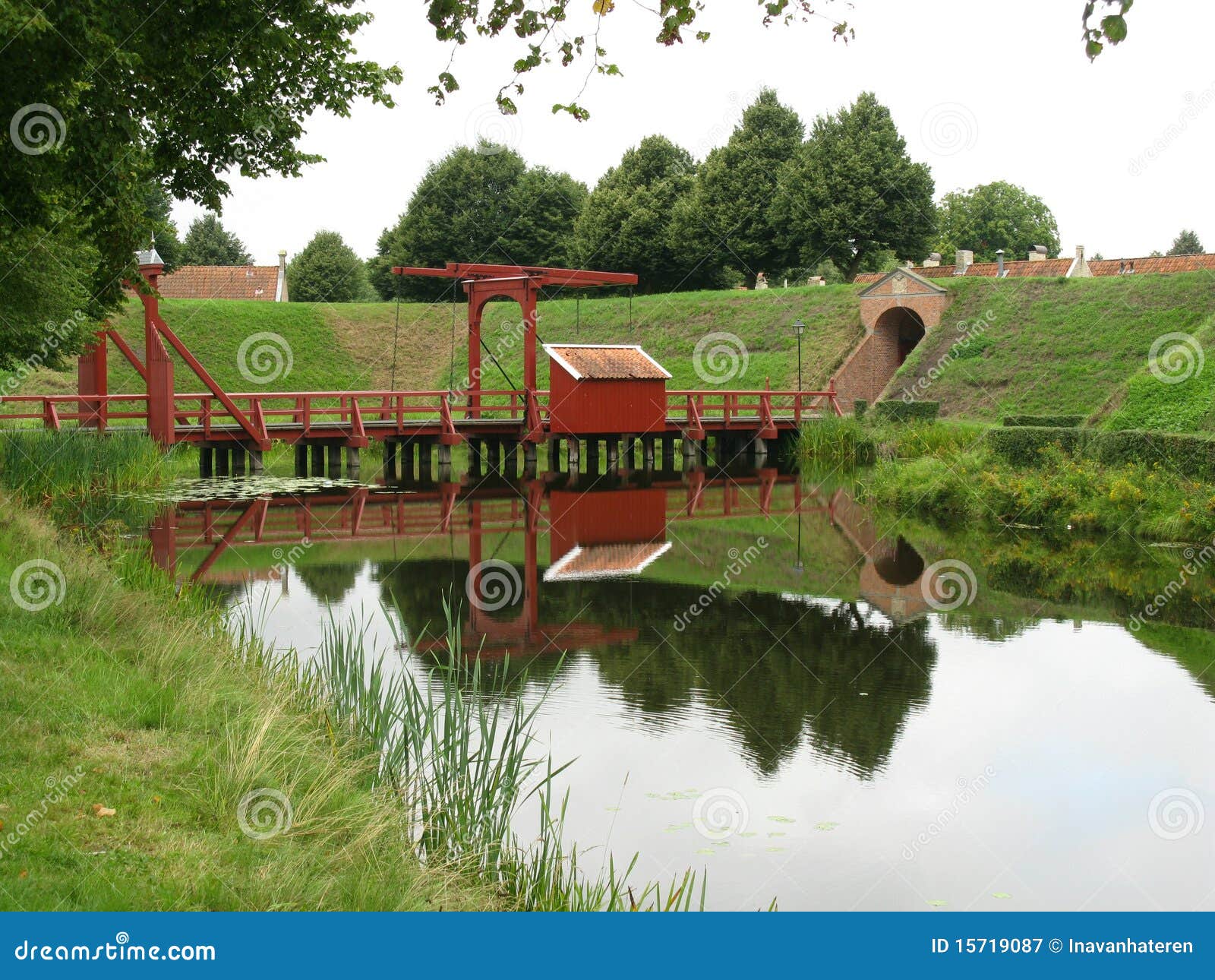 A bridge with the toilets stock image. Image of canal - 15719087