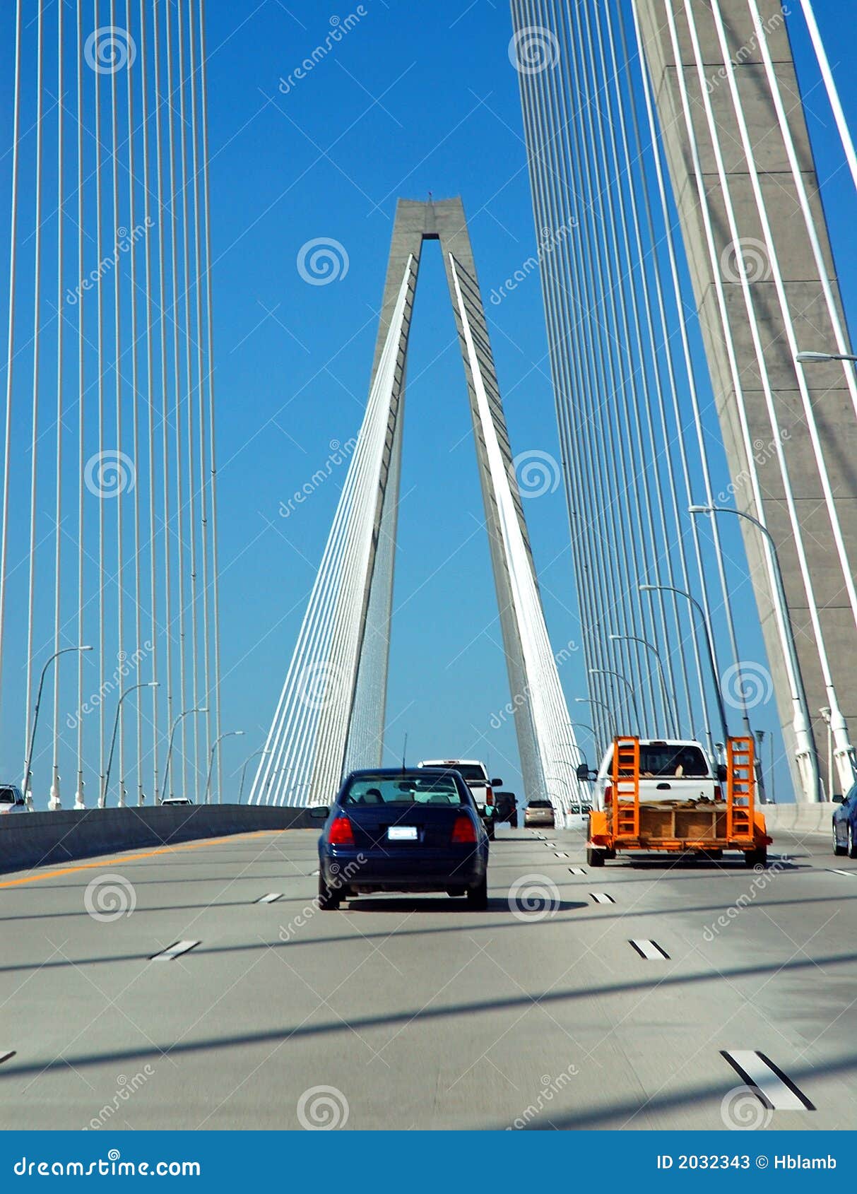Bridge Traffic stock image. Image of steel, support, charleston - 2032343