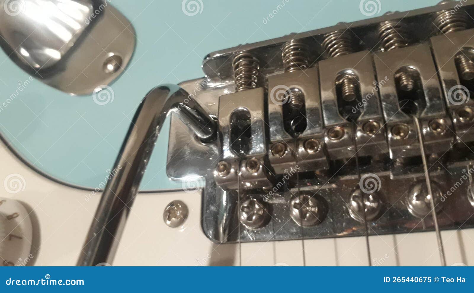 Bridge Tremolo in Stratocaster Guitar Stock Image - Image of ...