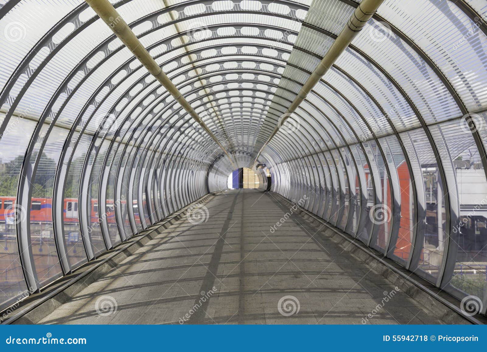 Bridge Tunnel stock photo. Image of white, sphere, bright - 55942718