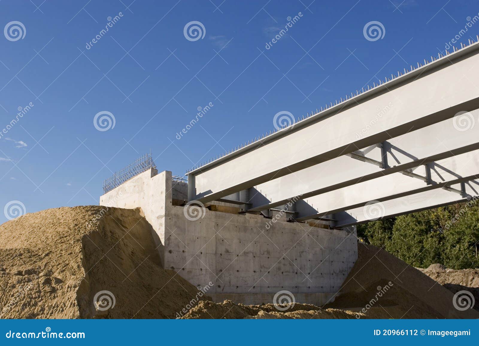 Bridge Under Construction stock photo. Image of copy - 20966112