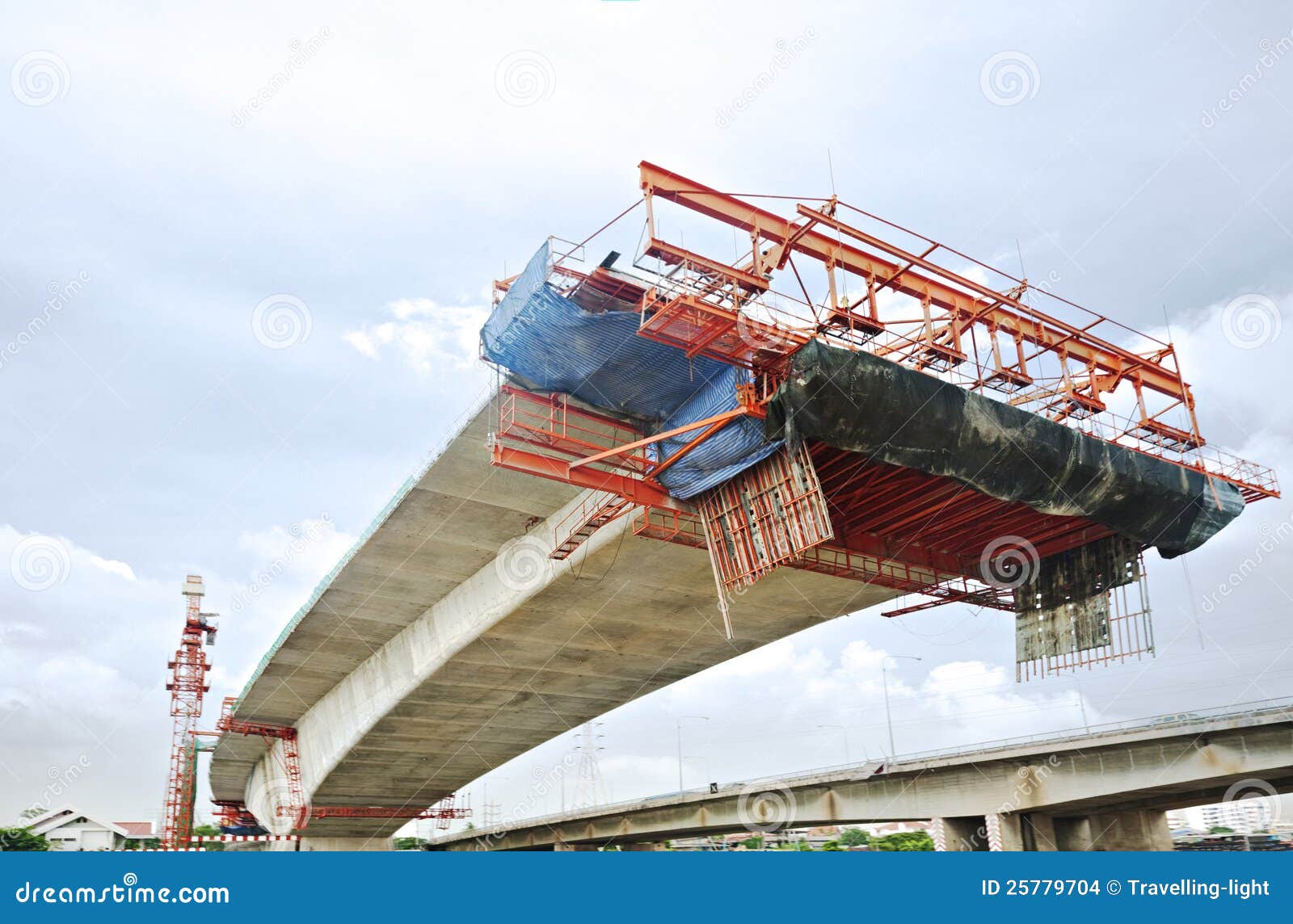 Bridge Under Construction stock photo. Image of horizontal - 25779704
