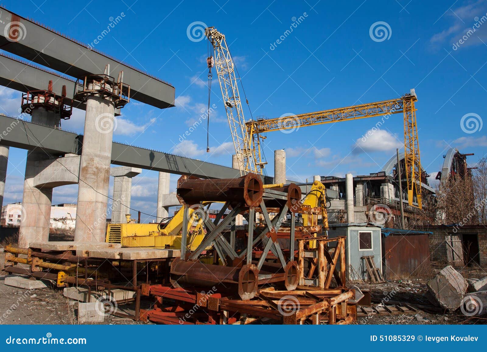 Bridge under construction stock image. Image of highway - 51085329