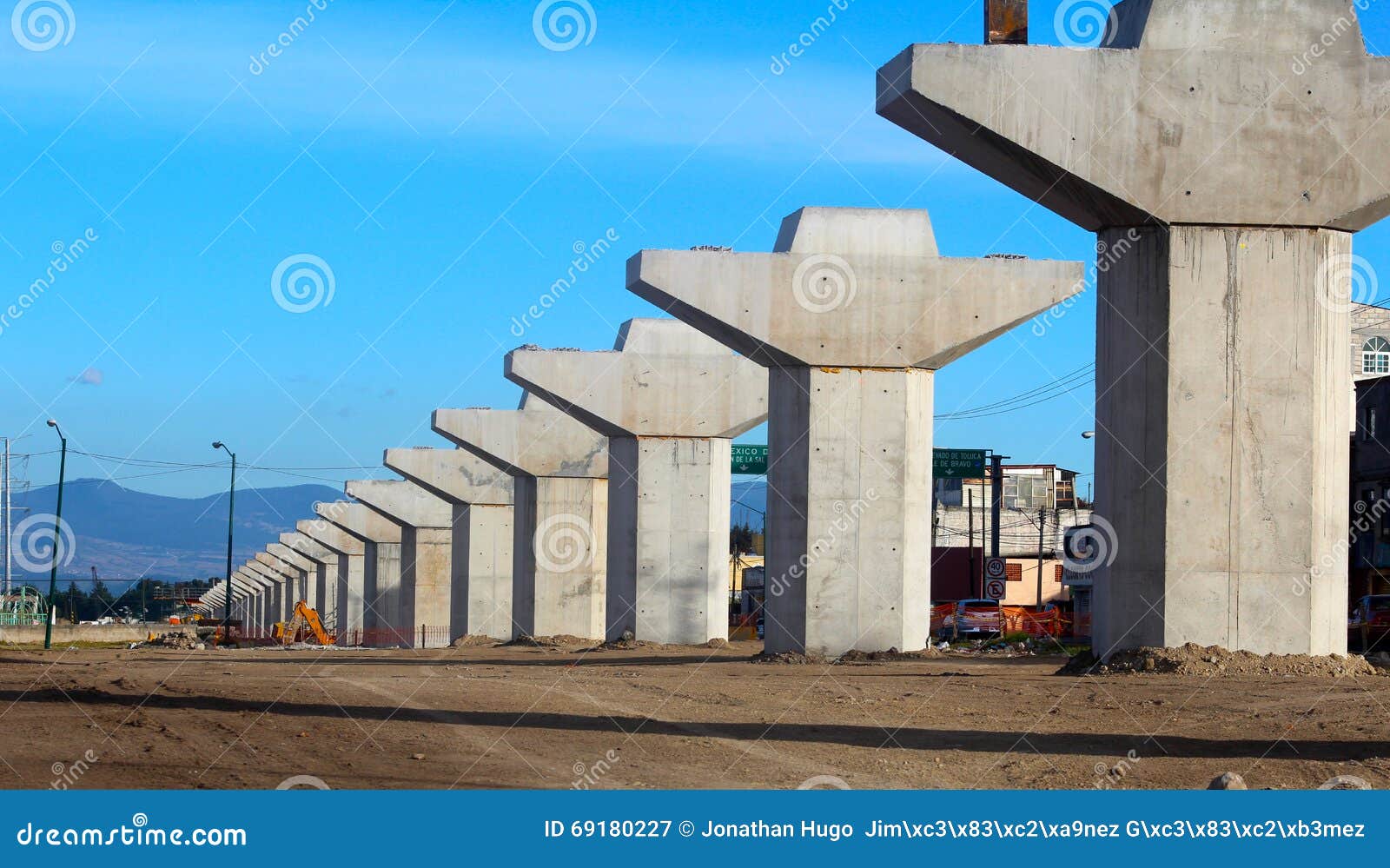 Bridge under construction stock image. Image of train - 69180227
