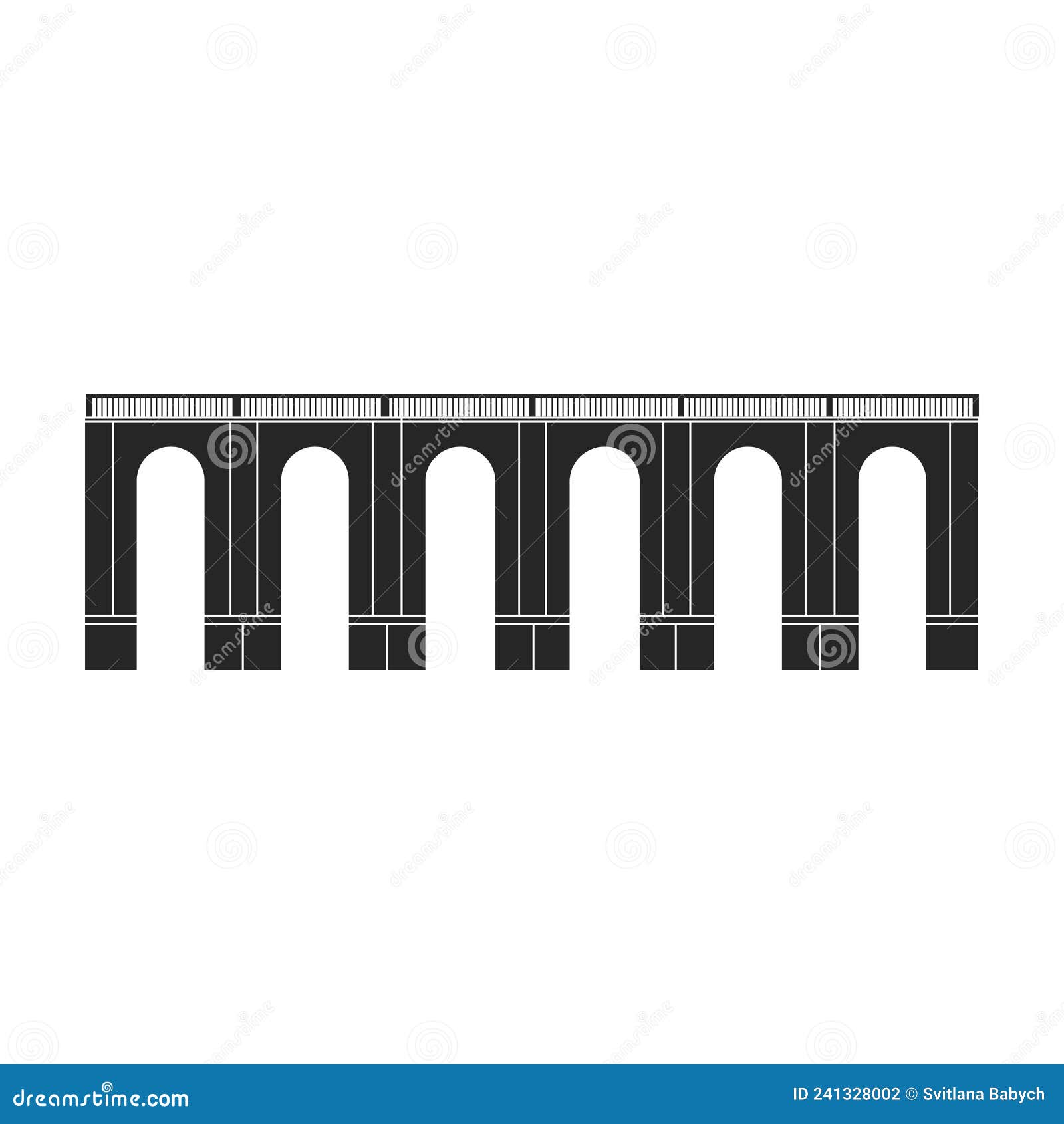 Bridge Vector Icon.Black Vector Icon Isolated on White Background ...