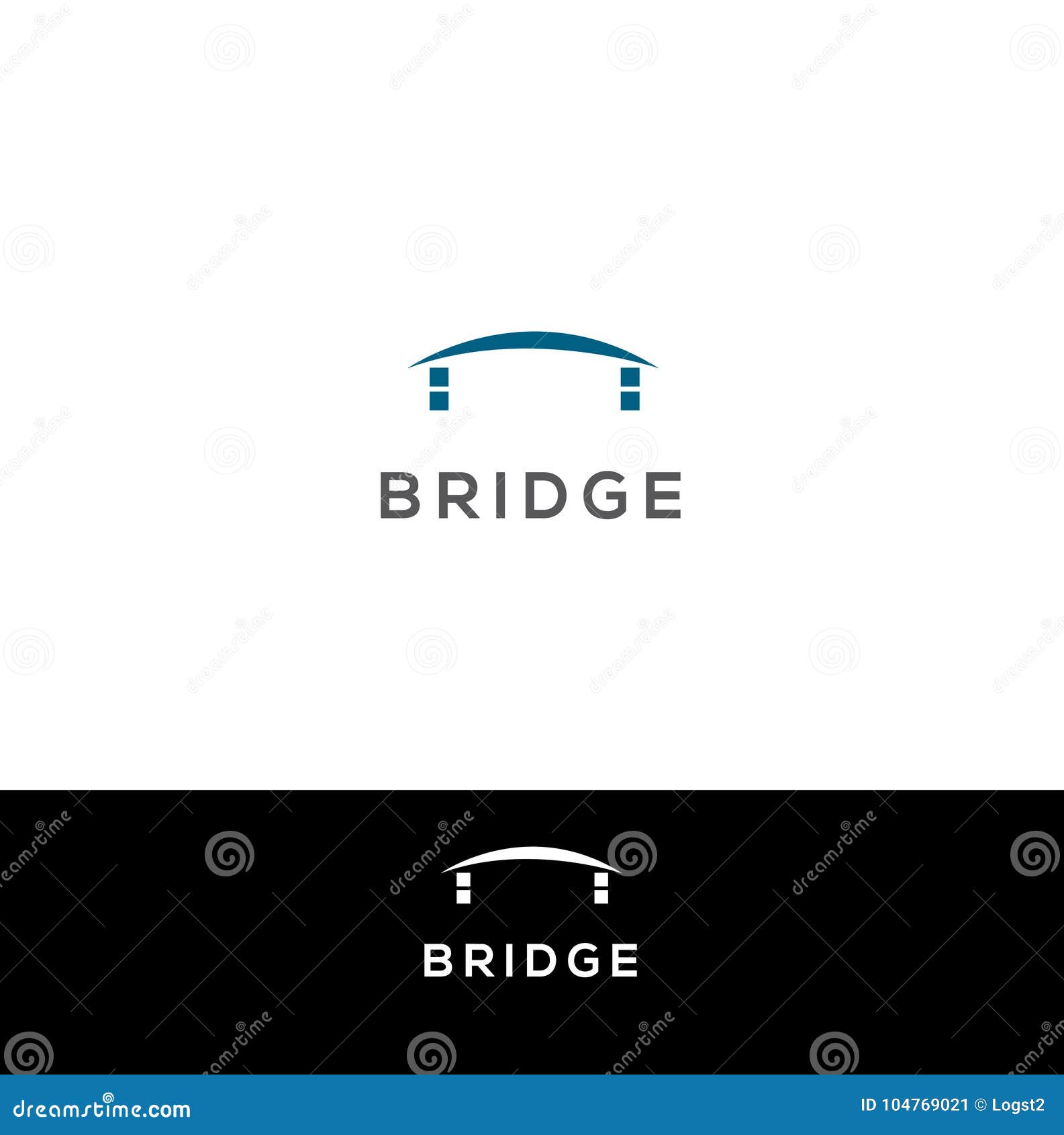 Bridge Vector Logo Design Template Stock Vector - Illustration of shape ...