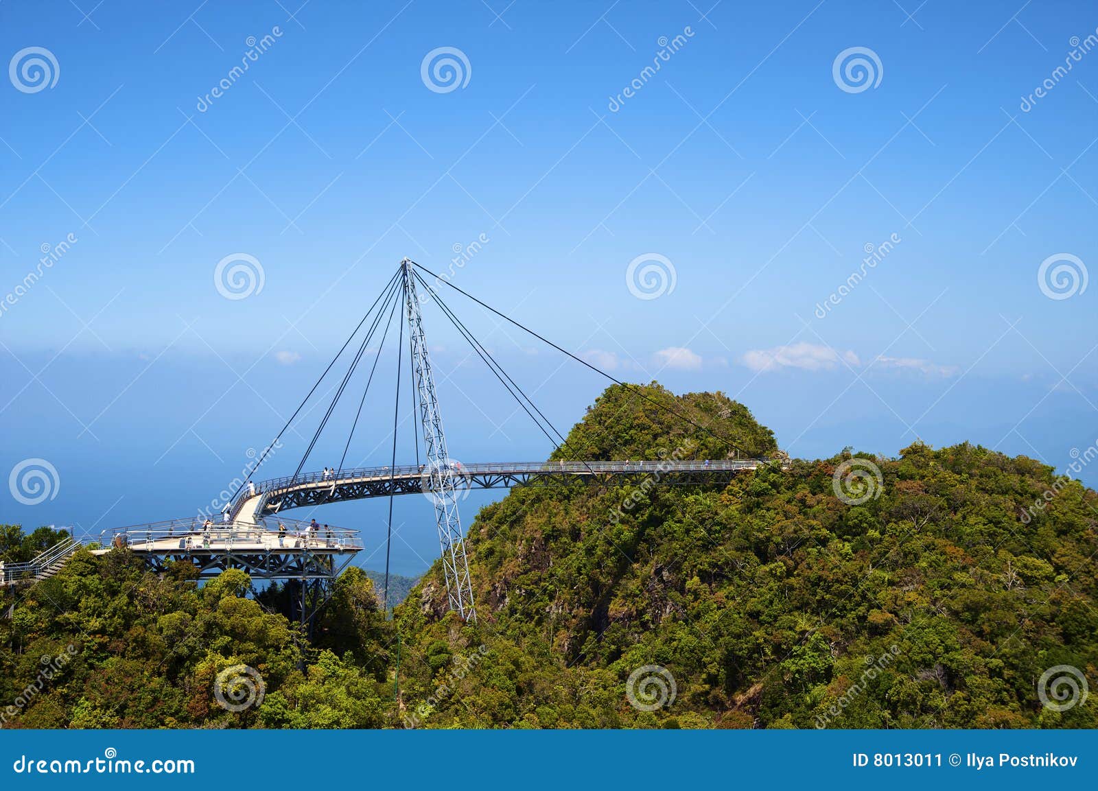 The Bridge is a Viewing Platform Stock Image - Image of malaysia, cable ...