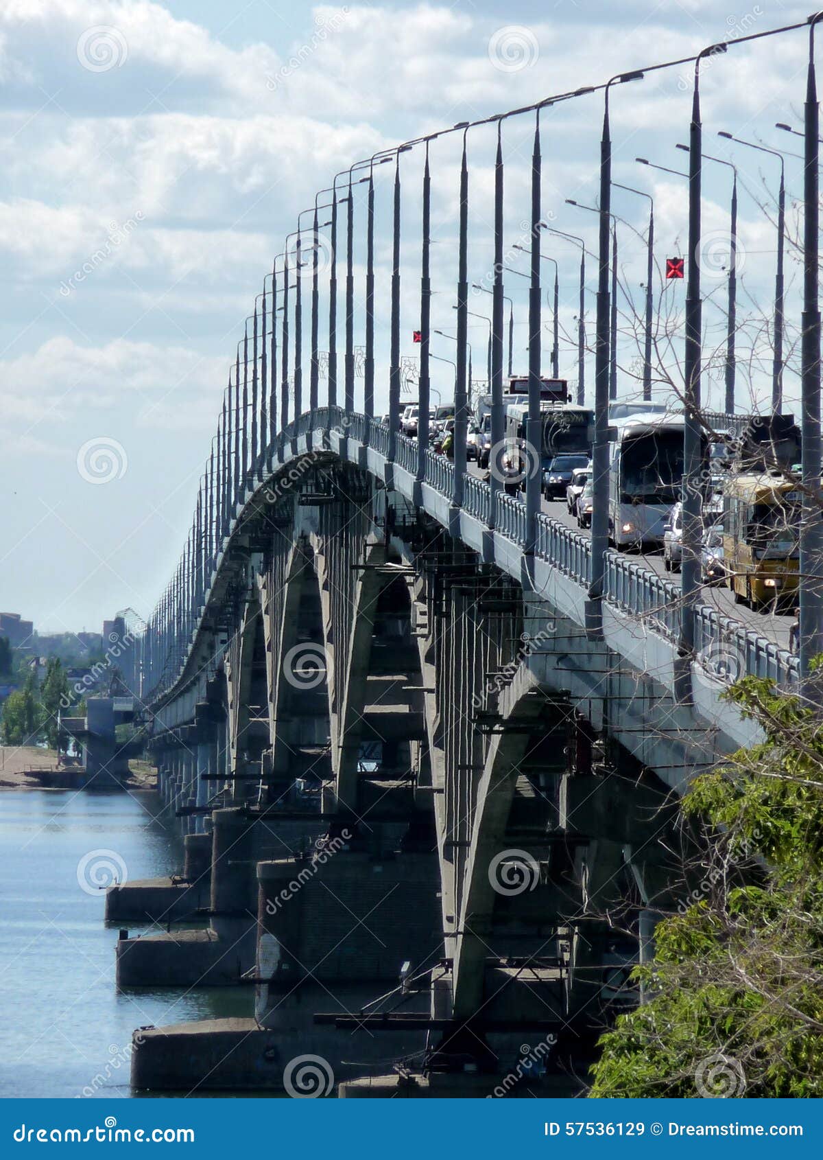 The bridge stock image. Image of landmarks, russia, water - 57536129