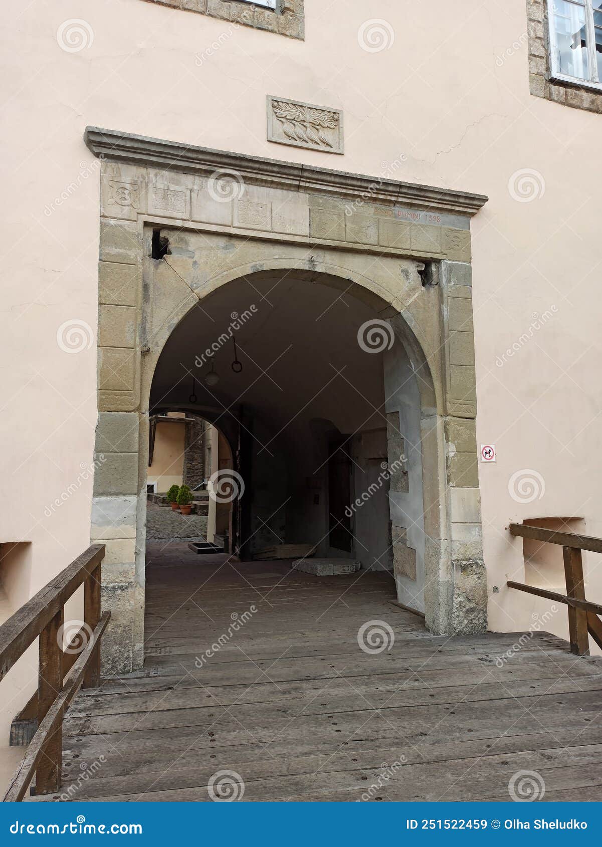 Bridge, Wall, Entrance To the Castle, Windows Stock Image - Image of ...