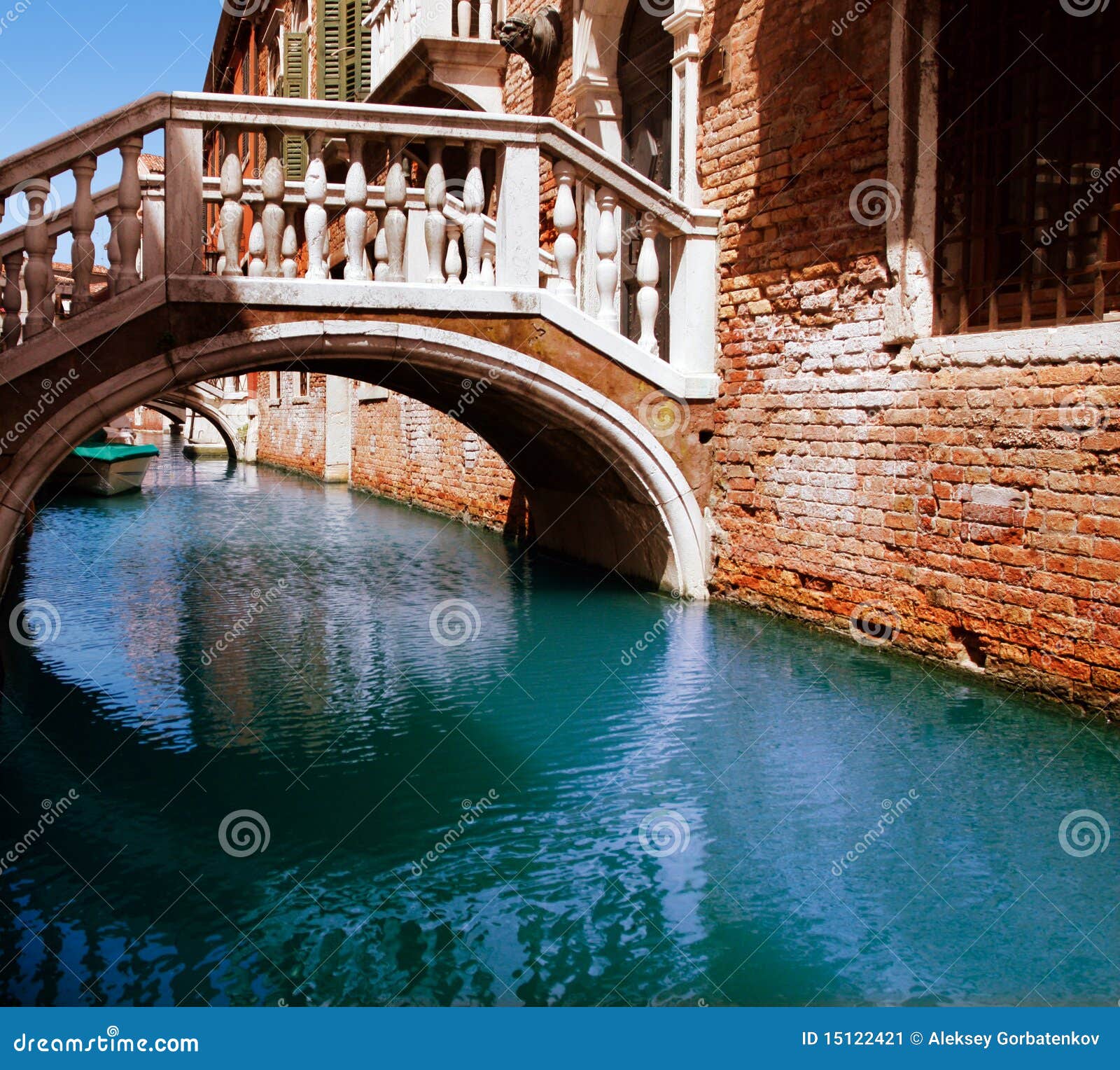 Bridge through Water Channel Stock Image - Image of housing, channel ...