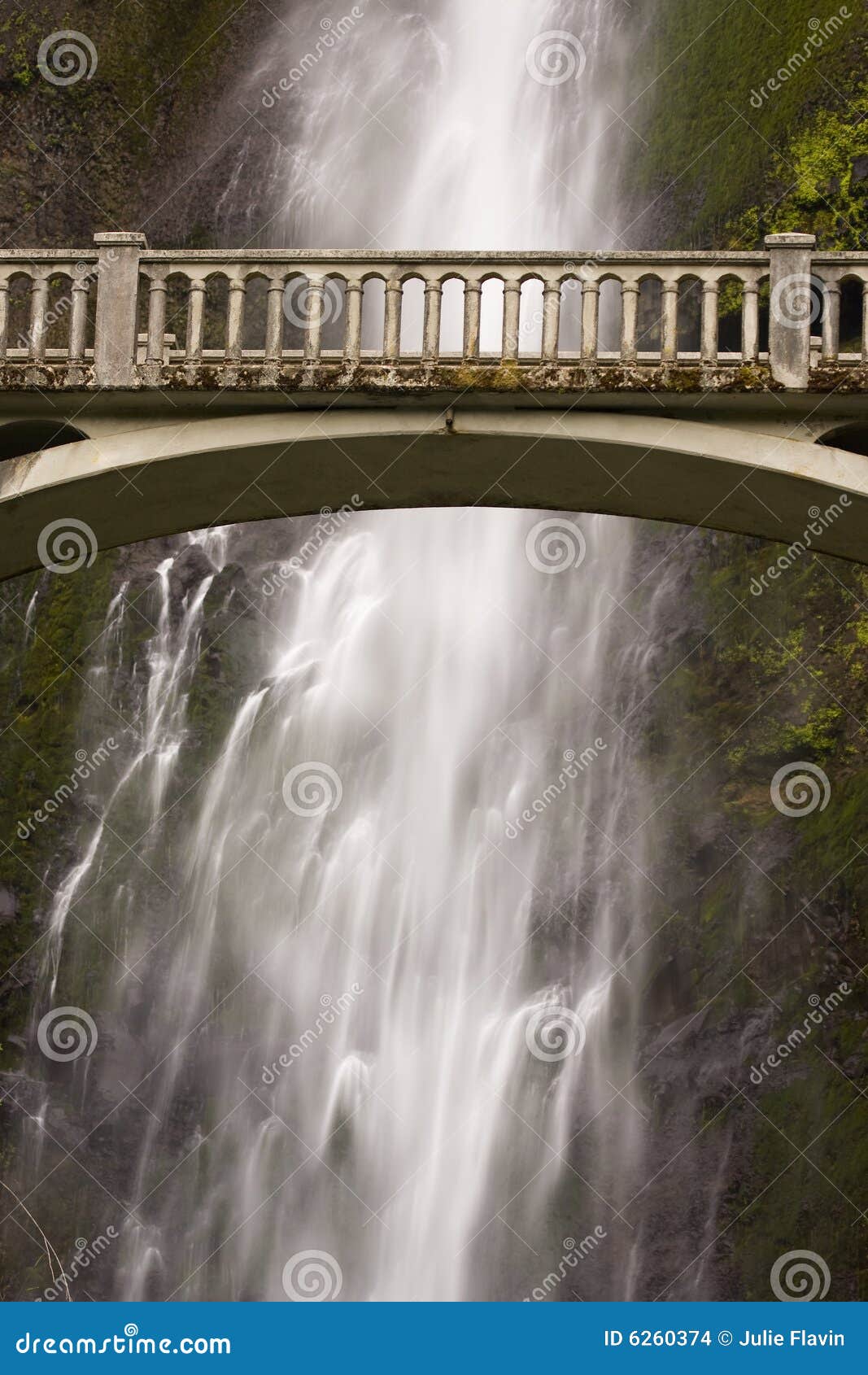 Bridge with waterfall stock photo. Image of feng, meditation - 6260374