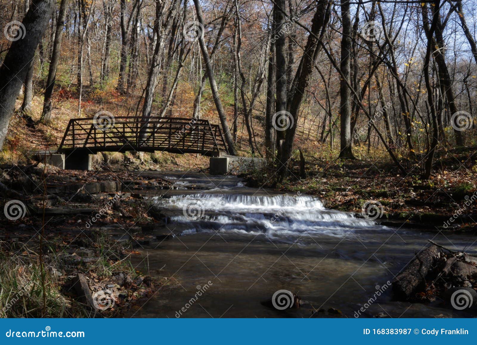 Bridge and waterfall stock image. Image of nature, bridge - 168383987