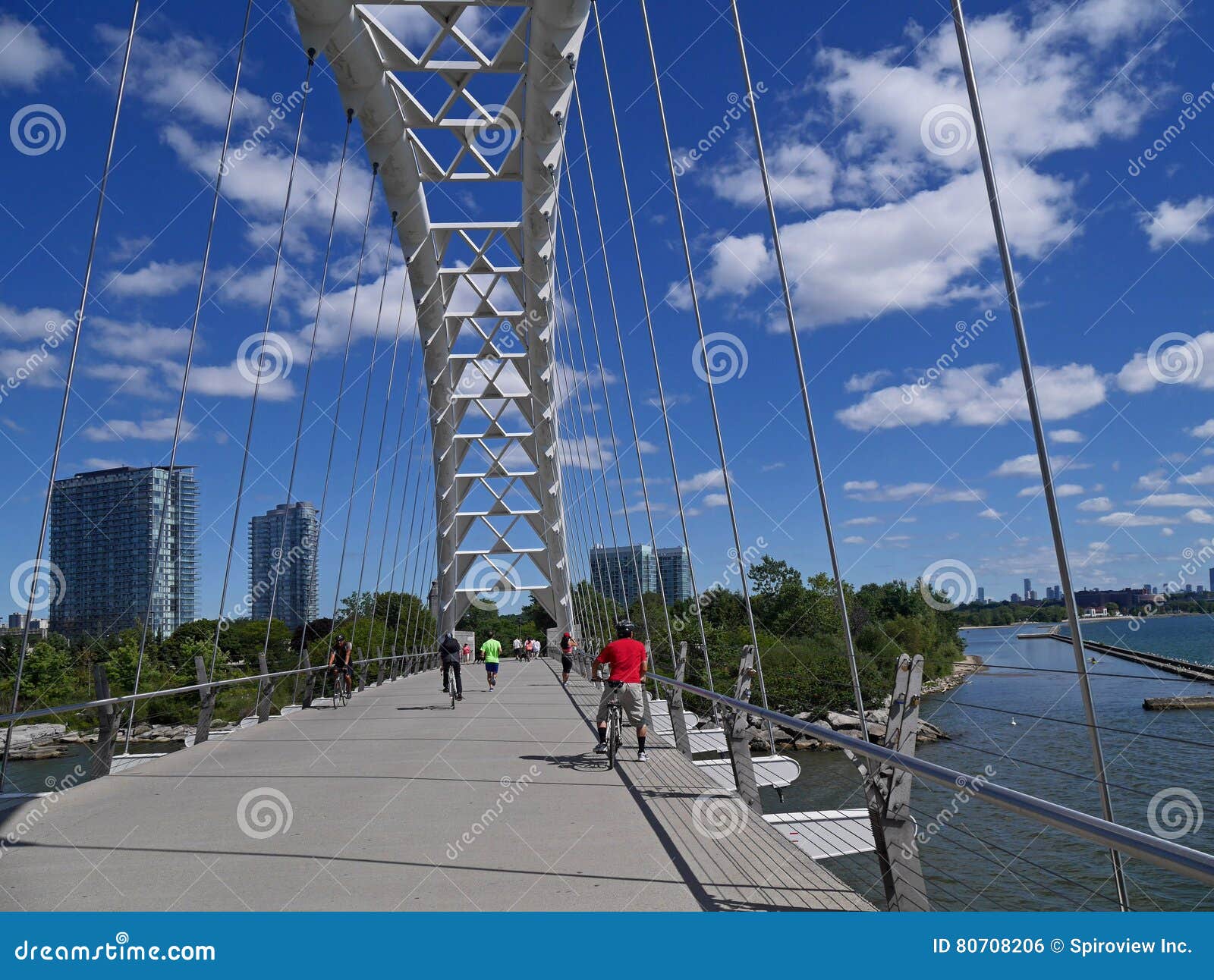 Bridge on waterfront trail editorial photo. Image of waterfront - 80708206