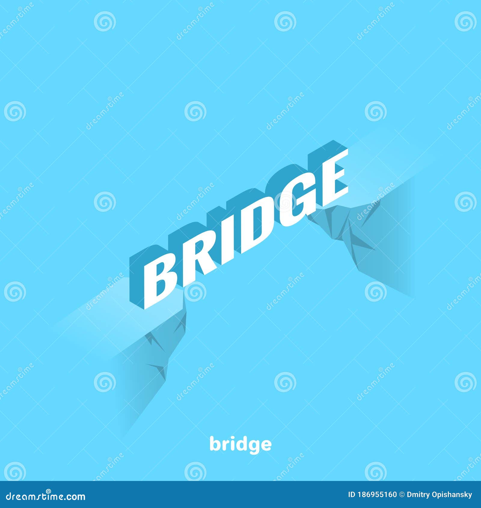 Bridge 5 stock vector. Illustration of success, connection - 186955160