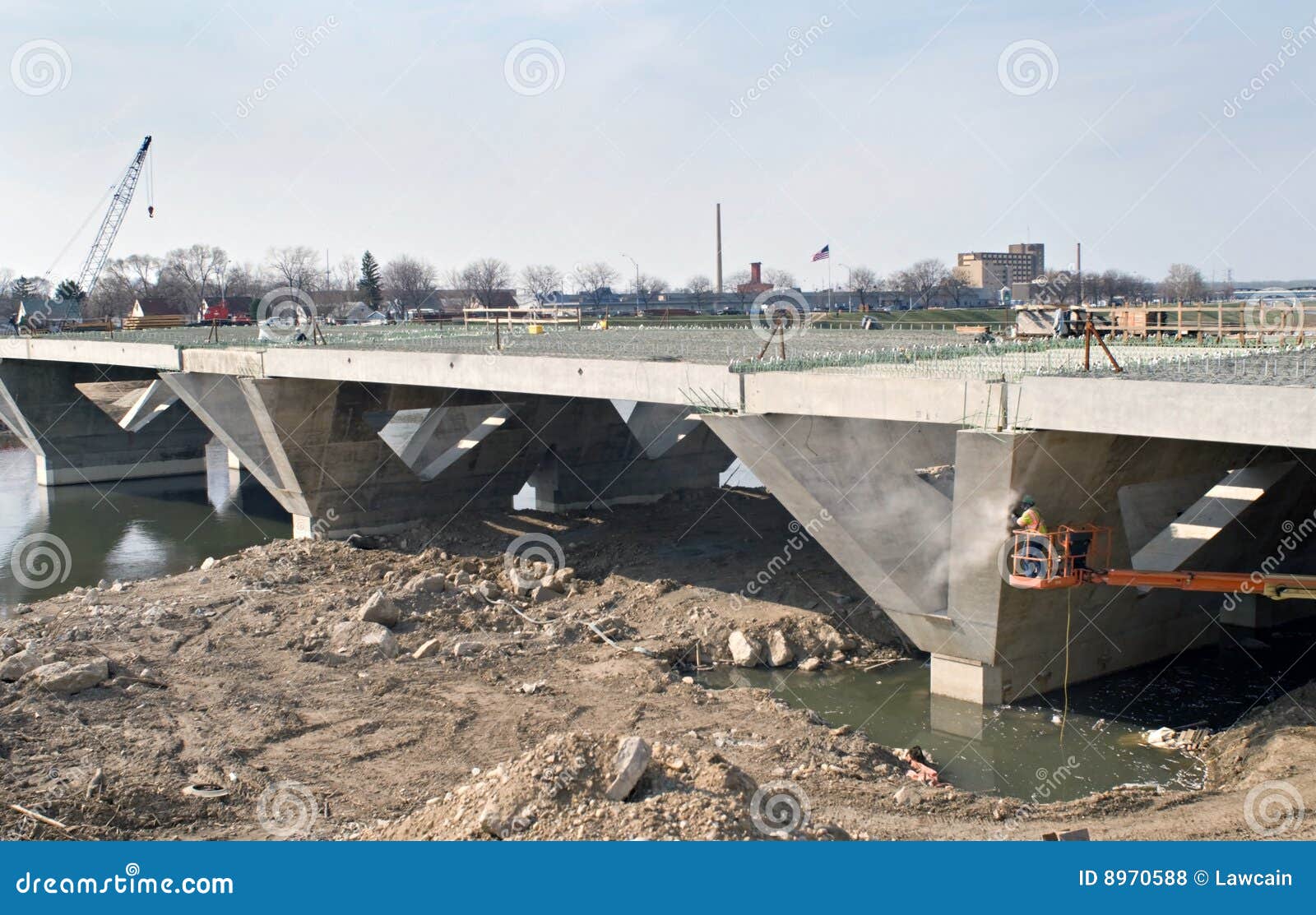 Bridge Work stock photo. Image of equipment, industrial - 8970588