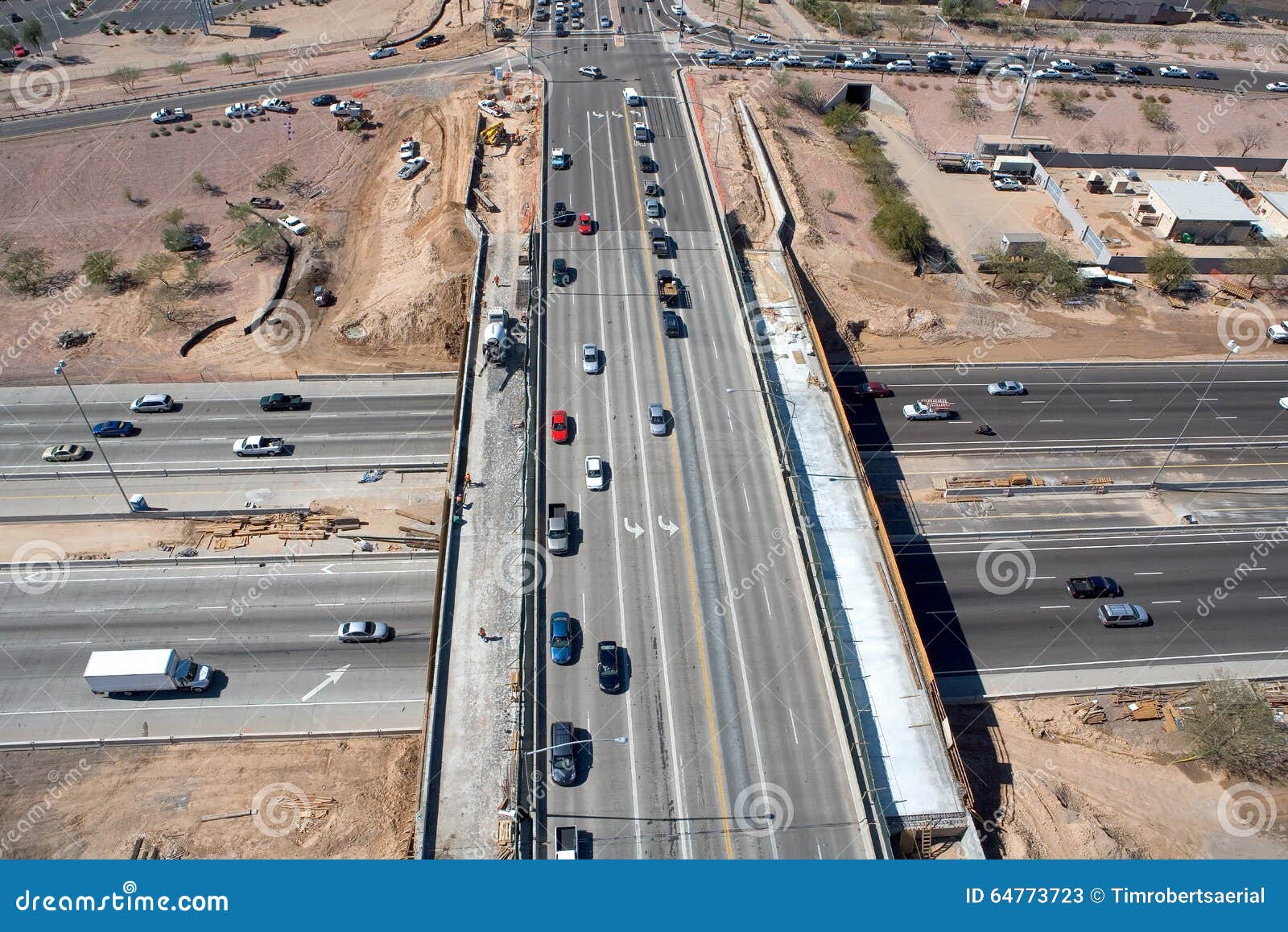 Bridge Work stock image. Image of construction, trucks - 64773723