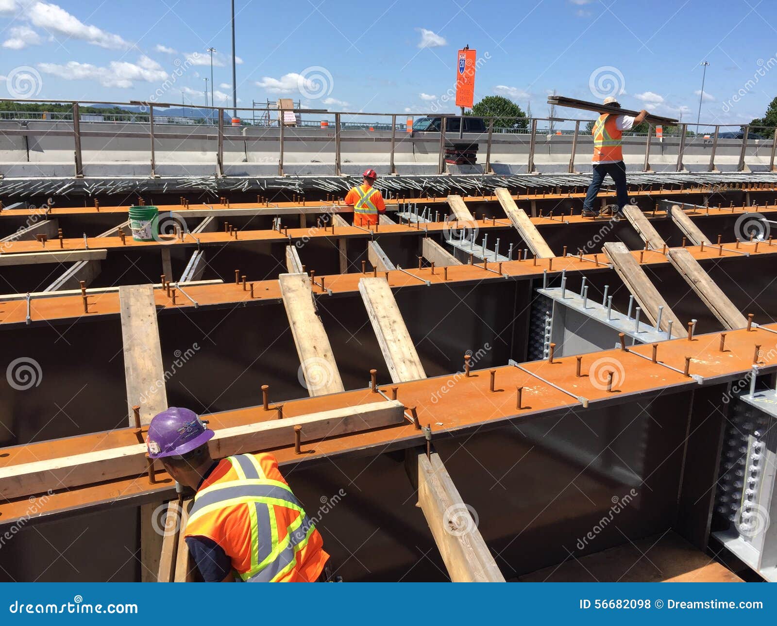 Bridge worksite editorial stock photo. Image of bridge - 56682098