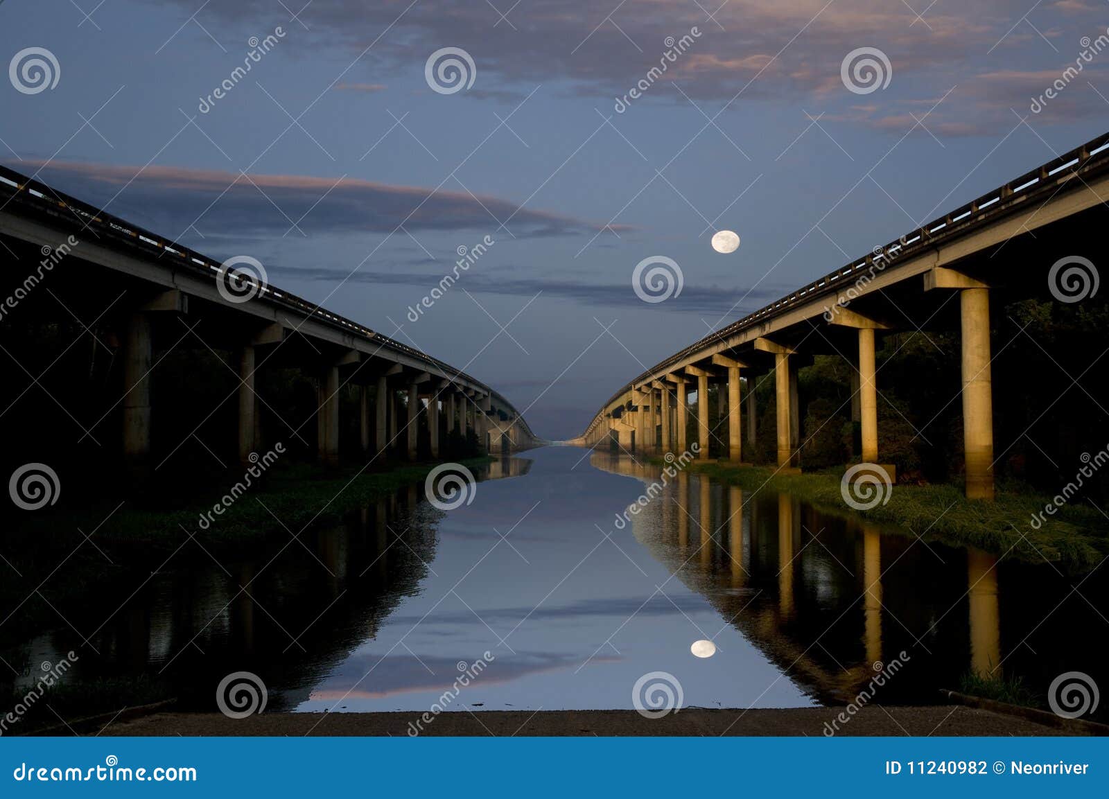 Bridges Across the River stock photo. Image of transportation - 11240982