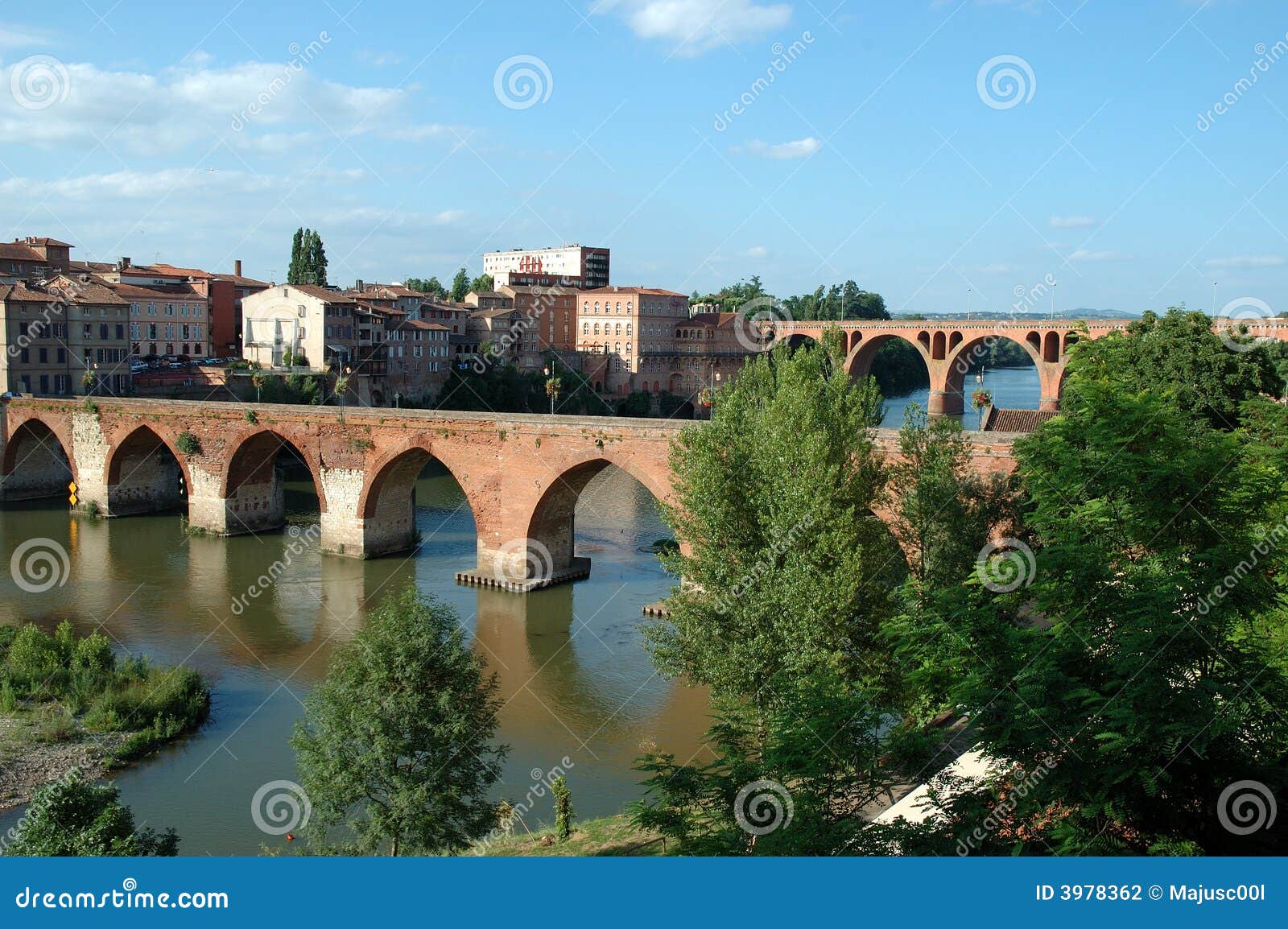 Bridges of Albi - France stock photo. Image of crossing - 3978362