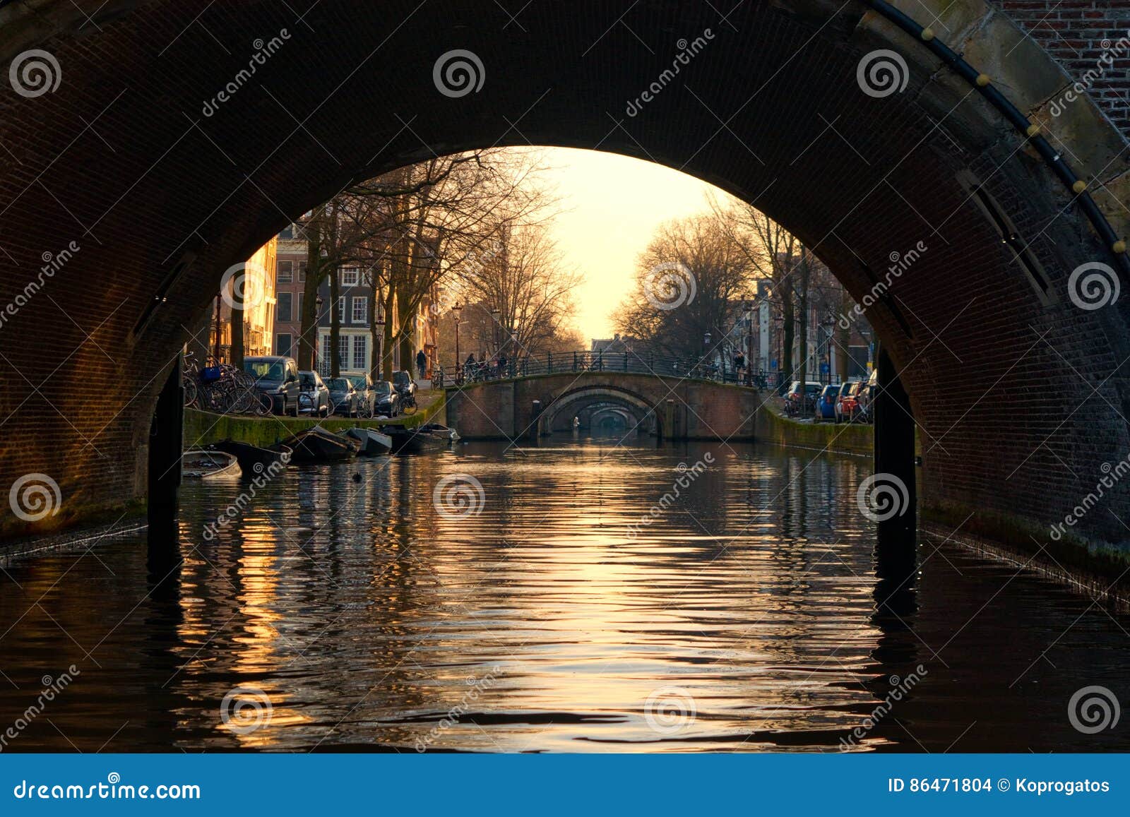7 Bridges of Amsterdam stock photo. Image of water, amsterdam - 86471804