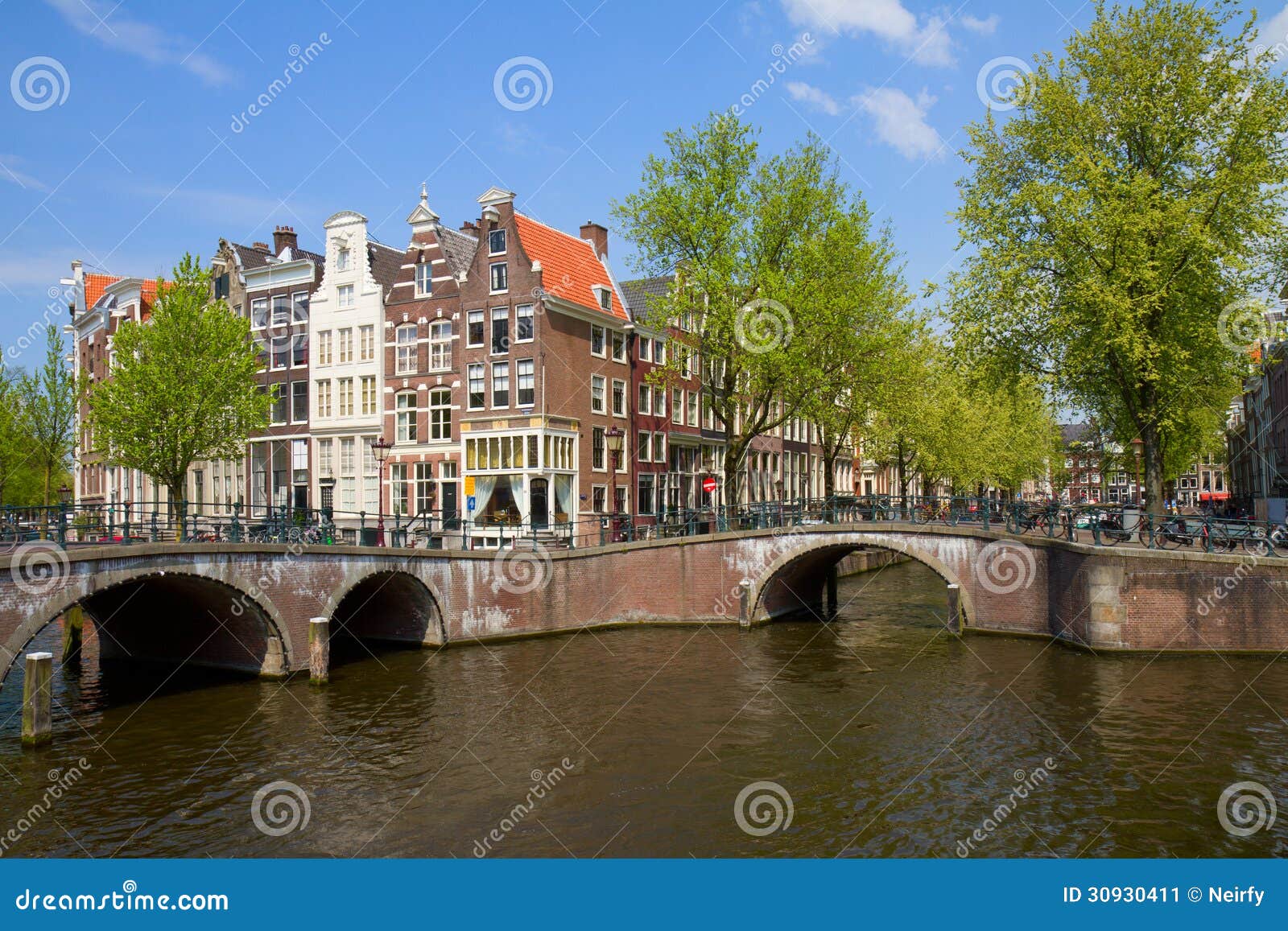 Bridges of Canal Ring, Amsterdam Stock Image - Image of house, center ...