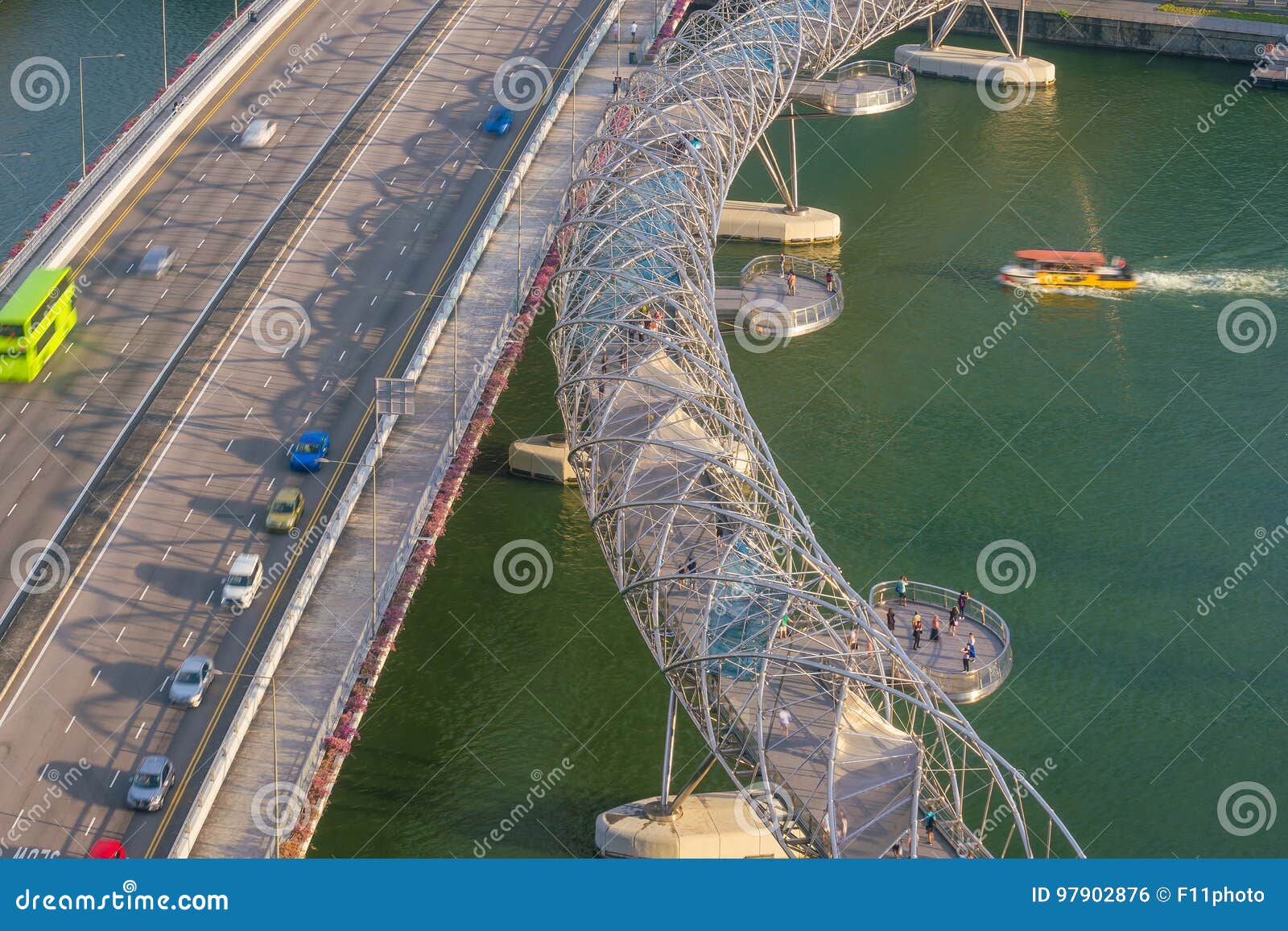 Bridges in Singapore editorial photo. Image of river - 97902876