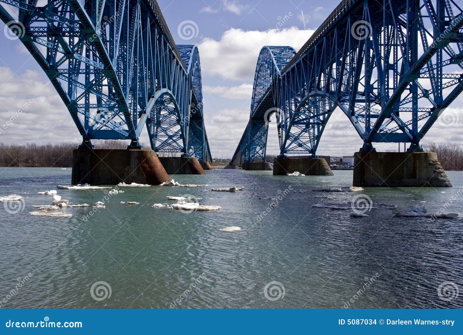 Bridges of Grand Island stock photo. Image of cold, span - 5087034