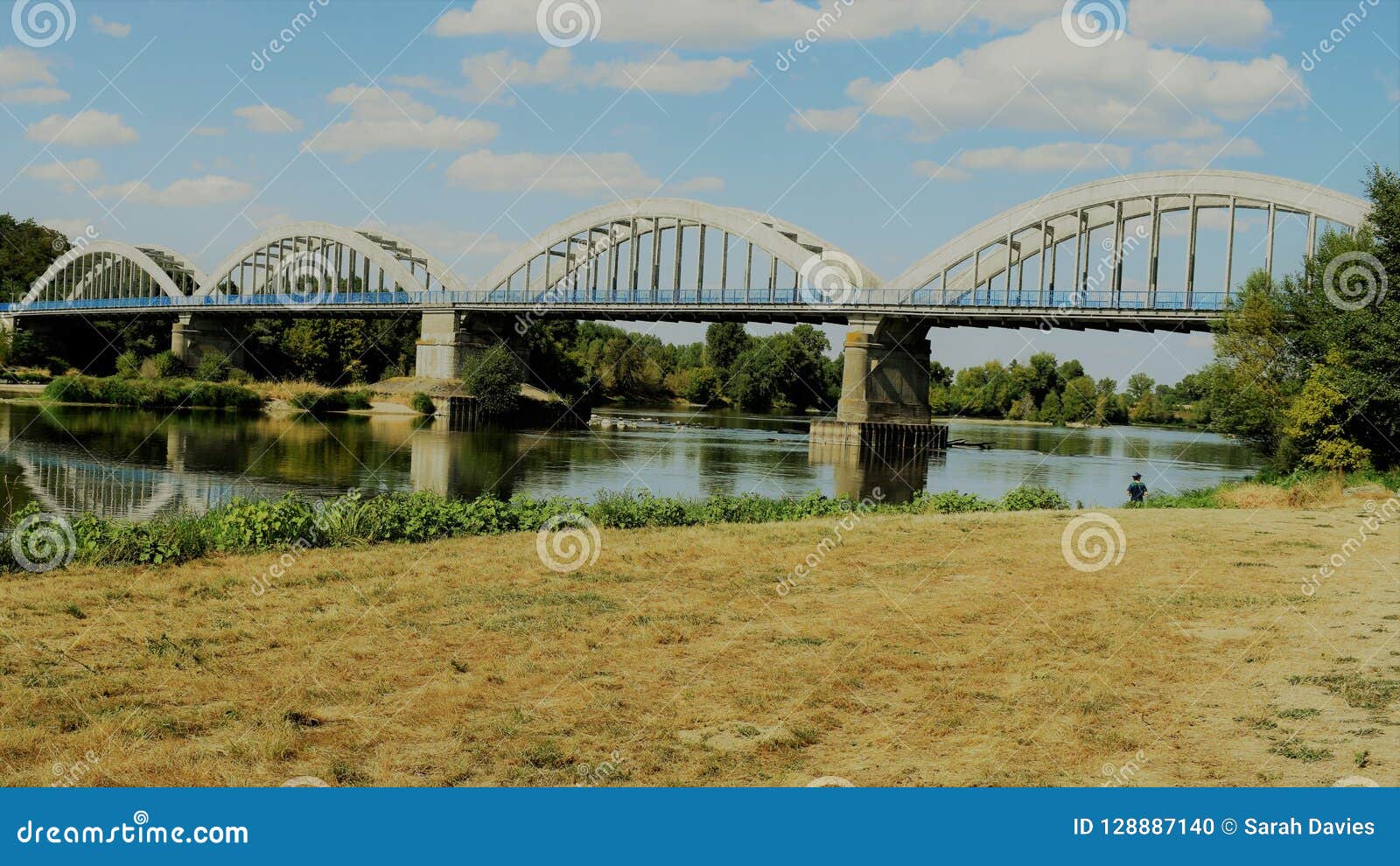 Bridges and the Loire River Stock Photo - Image of loire, architecture ...