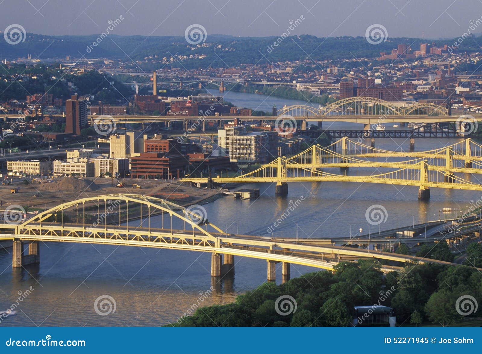 Bridges Over the Allegheny River, Pittsburgh, PA Editorial Image ...