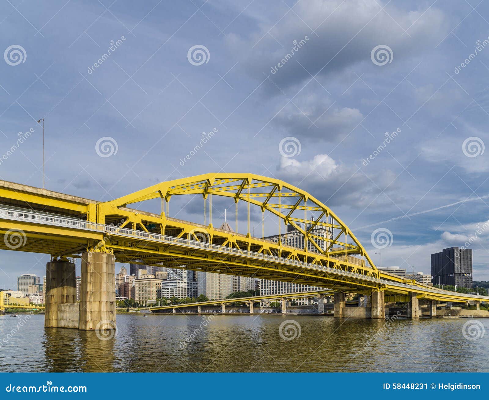 Bridges of Pittsburgh editorial photo. Image of highway - 58448231