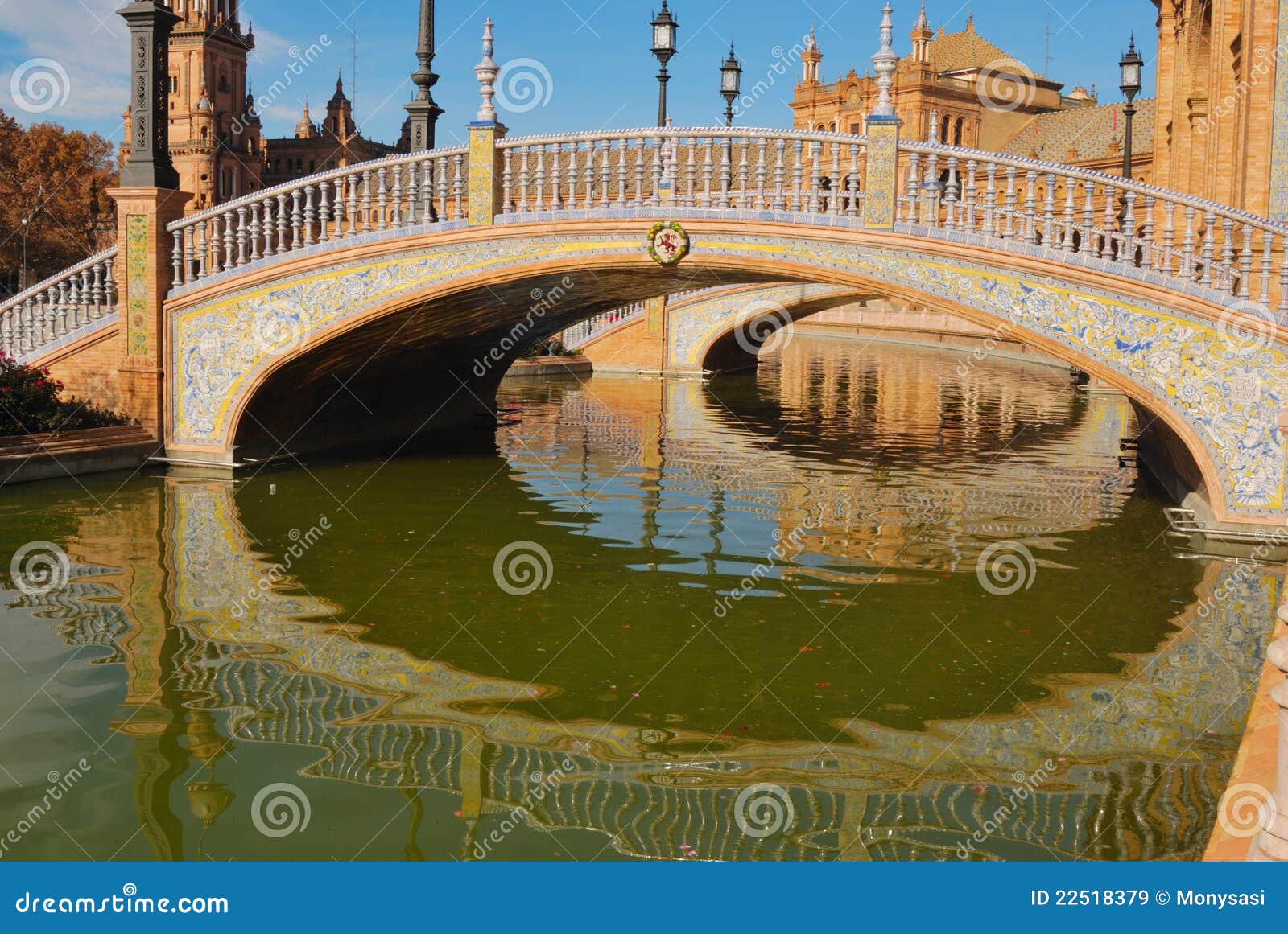 Bridges Spain square stock image. Image of reflection - 22518379