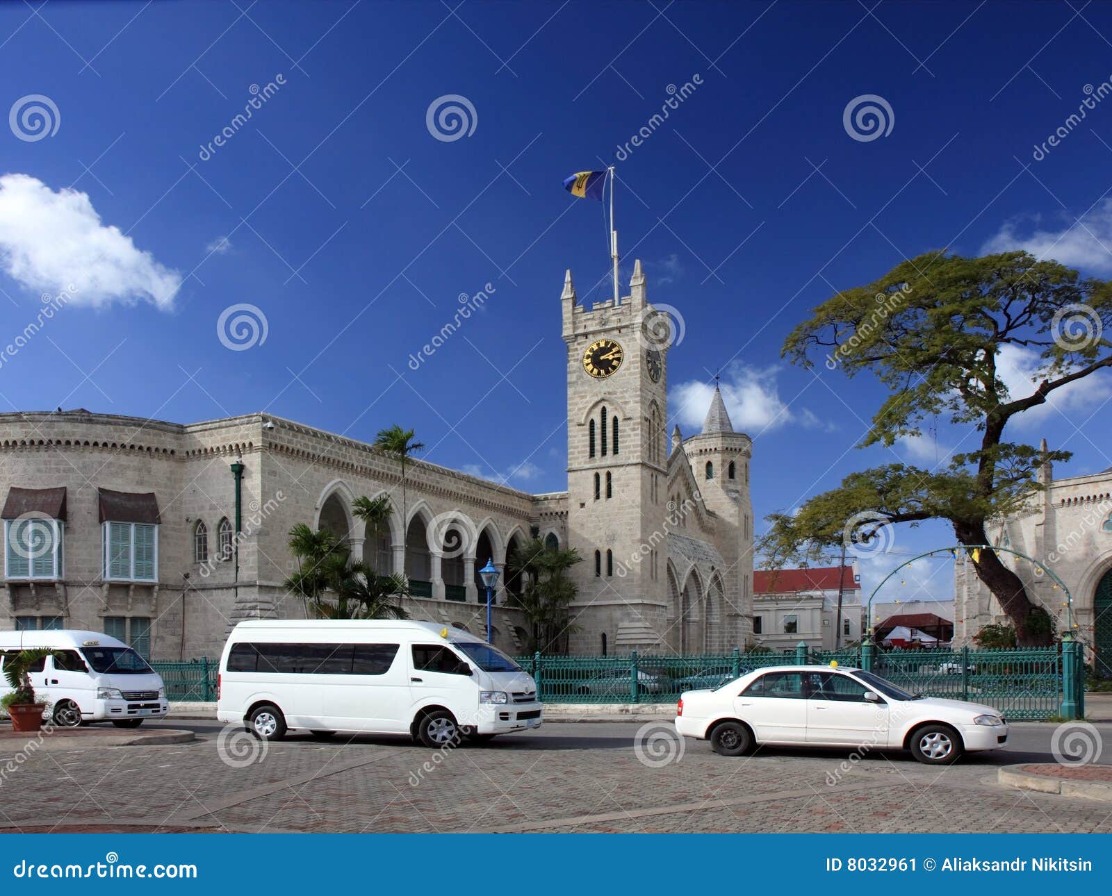 Bridgetown Capital of Barbados Stock Image - Image of caribbean, tower ...