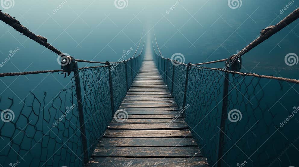 Bridging the Divide Overcoming Obstacles and Creating Connections Across Differences Stock Image ...