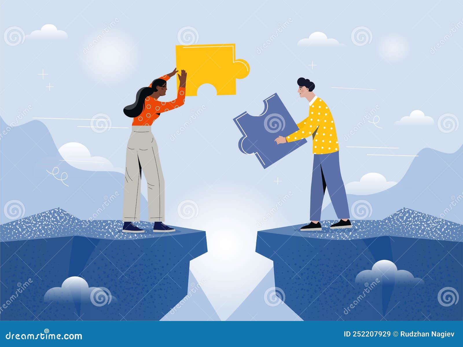 Bridging gap concept stock vector. Illustration of corporate - 252207929 Bridging gap concept stock vector. Illustration of corporate - 252207929