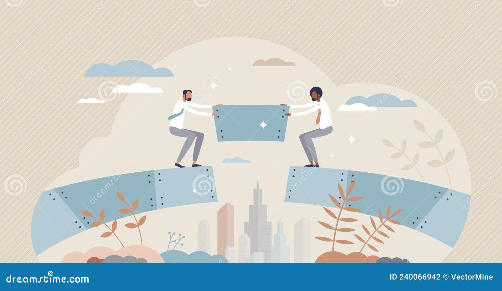 Bridging The Gap And Finding Business Solutions By Teamwork Tiny Person ... Bridging The Gap And Finding Business Solutions By Teamwork Tiny Person ...