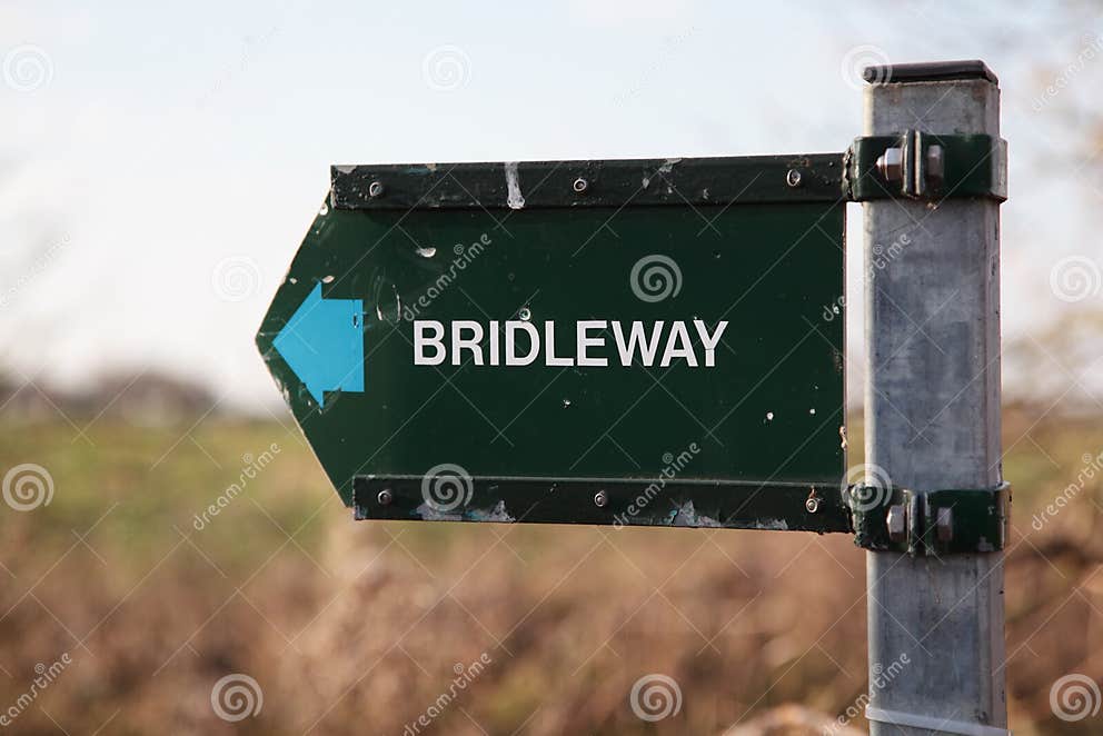 Bridleway sign stock photo. Image of post, england, outdoors - 23250492