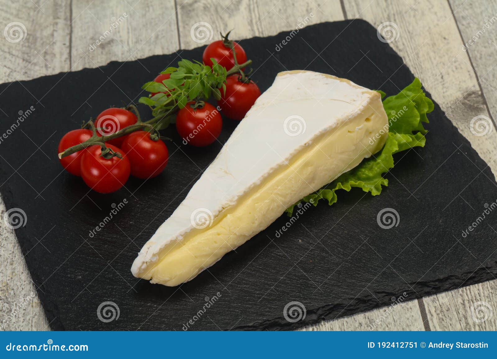 Brie Cheese Triangle Served Salad Stock Image - Image of delicatessen ...
