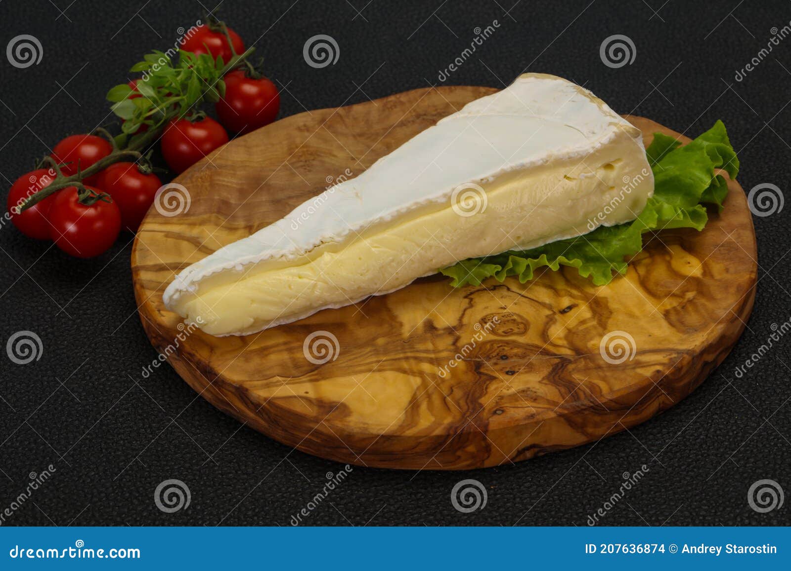 Brie Cheese Triangle Served Salad Stock Photo - Image of meal, yellow ...