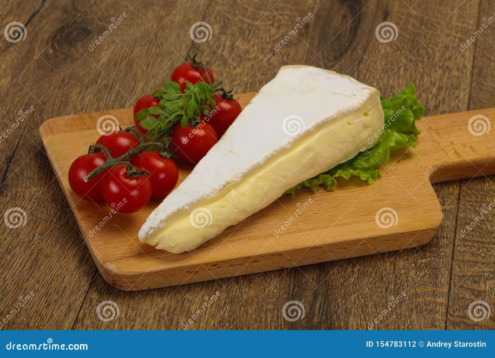 Brie Cheese Triangle Served Salad Stock Photo - Image of milk ...