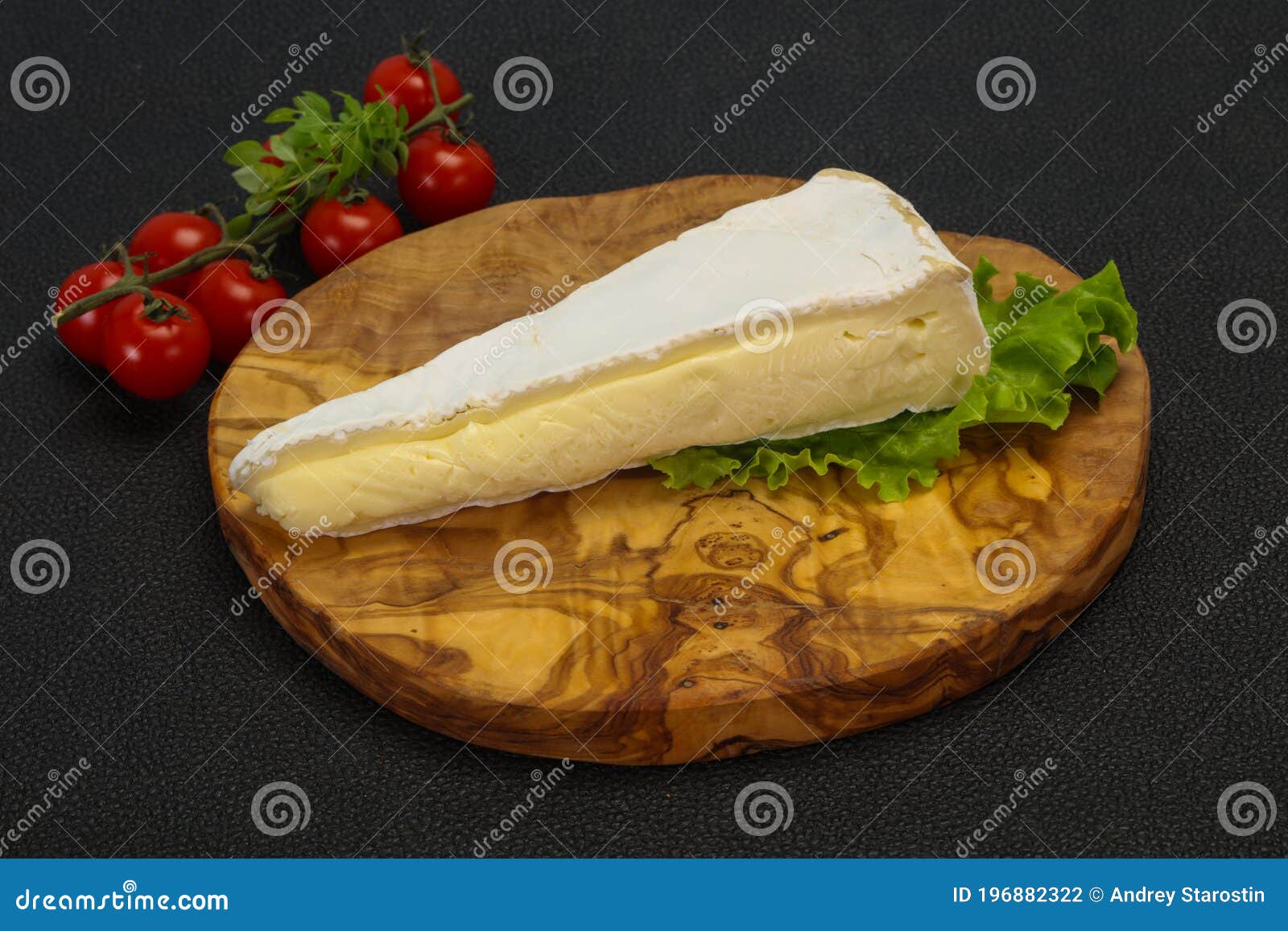 Brie Cheese Triangle Served Salad Stock Photo - Image of fresh ...