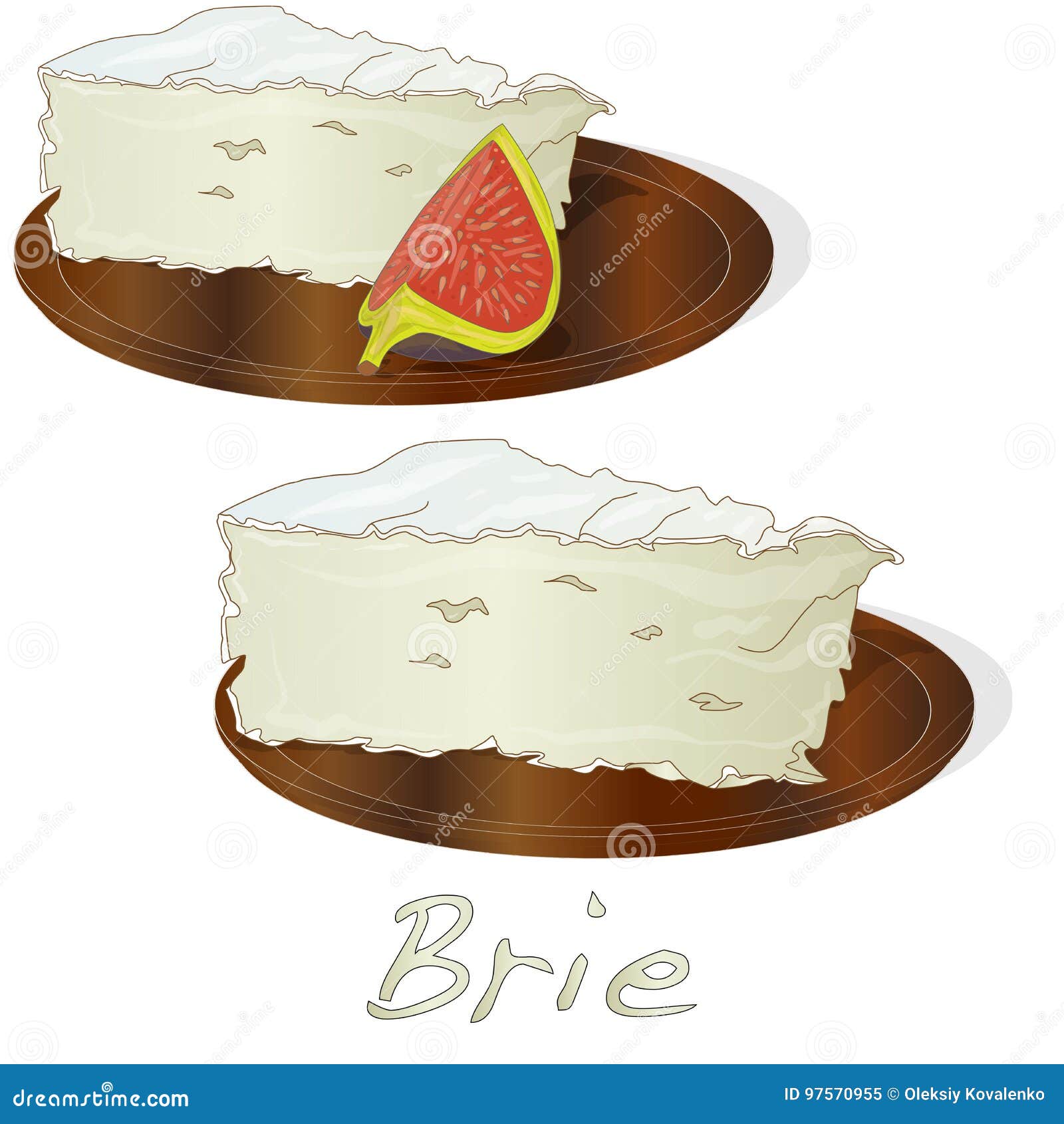 Brie Cheese Colored Icon. Signs And Symbols Can Be Used For Web, Logo ...