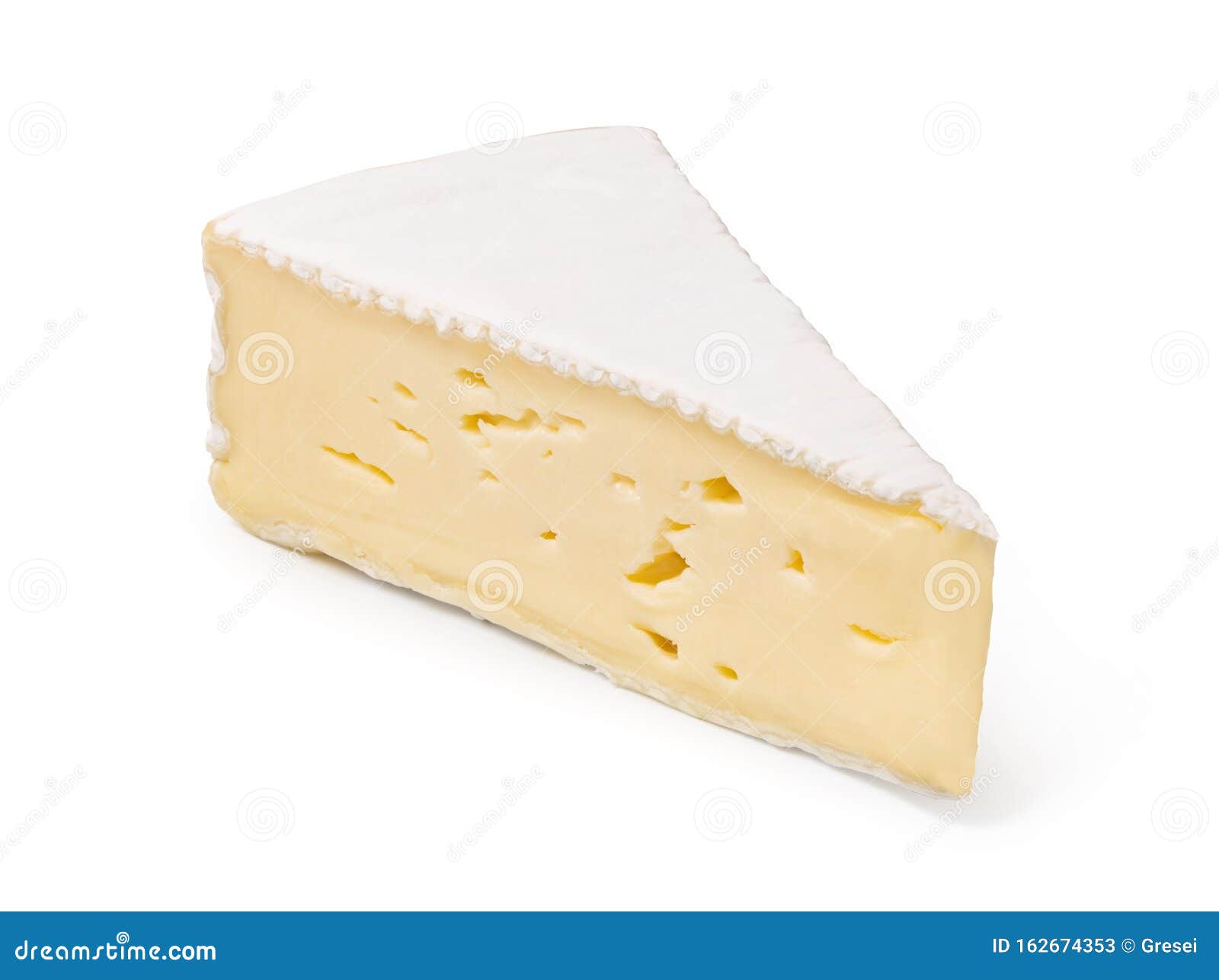 Brie De Fromage Sur Fond Blanc Image stock - Image du laiterie, doux ...